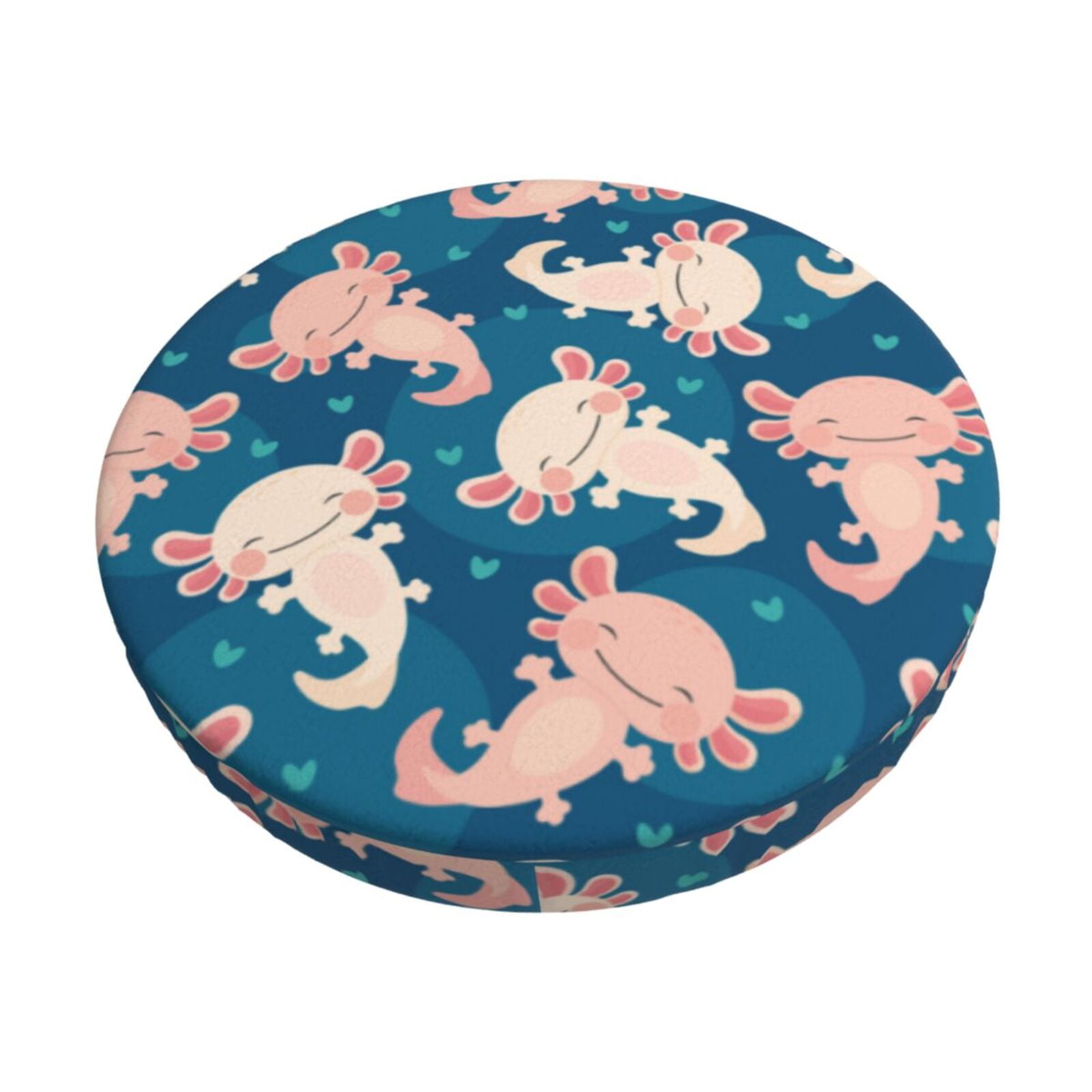 Cauagu Cute Salamander Print Round Stool Covers,Seat Cushion for Round ...