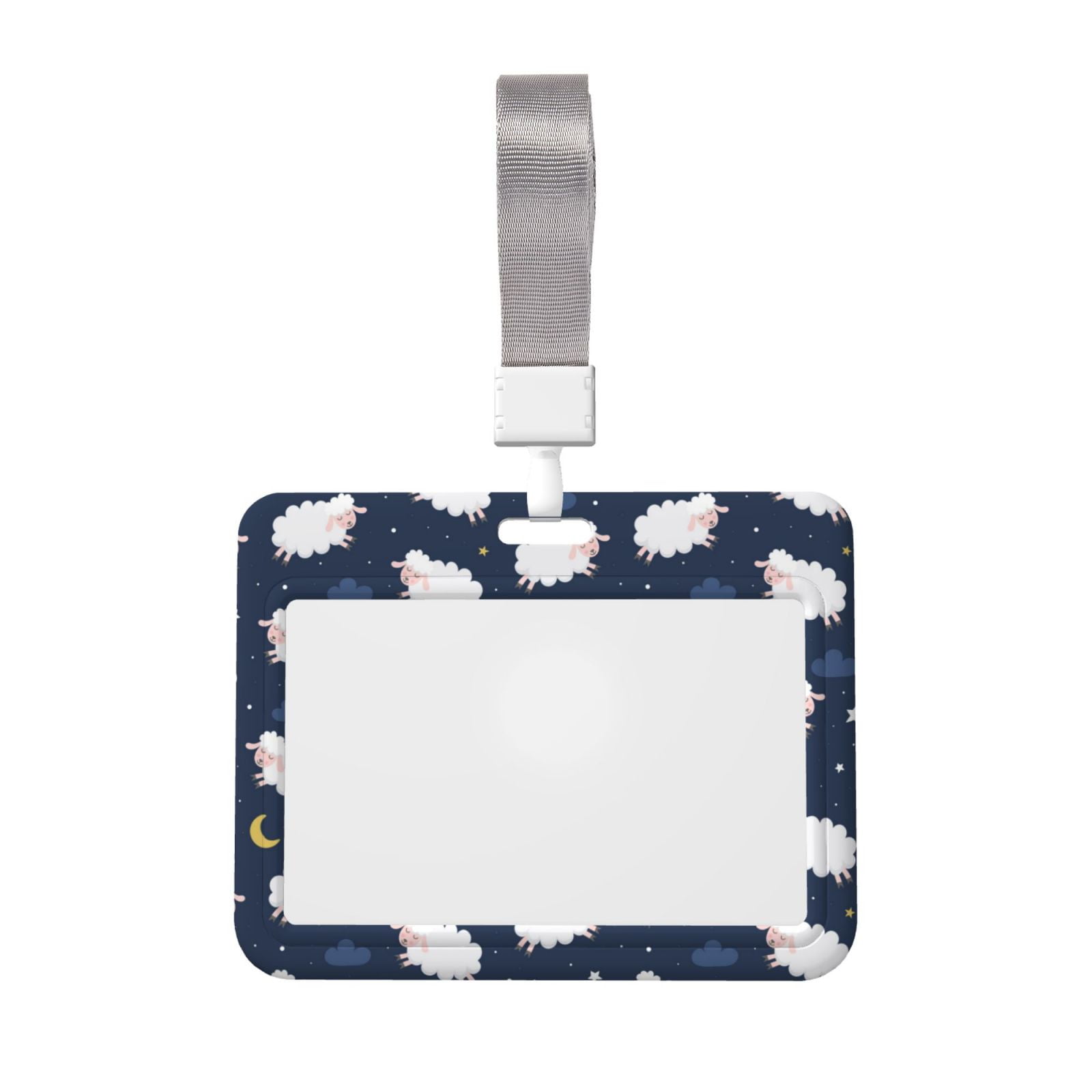 Cauagu Cute Sheep 1 for ID Badge Holder,Badge Holder with Windows Key ...