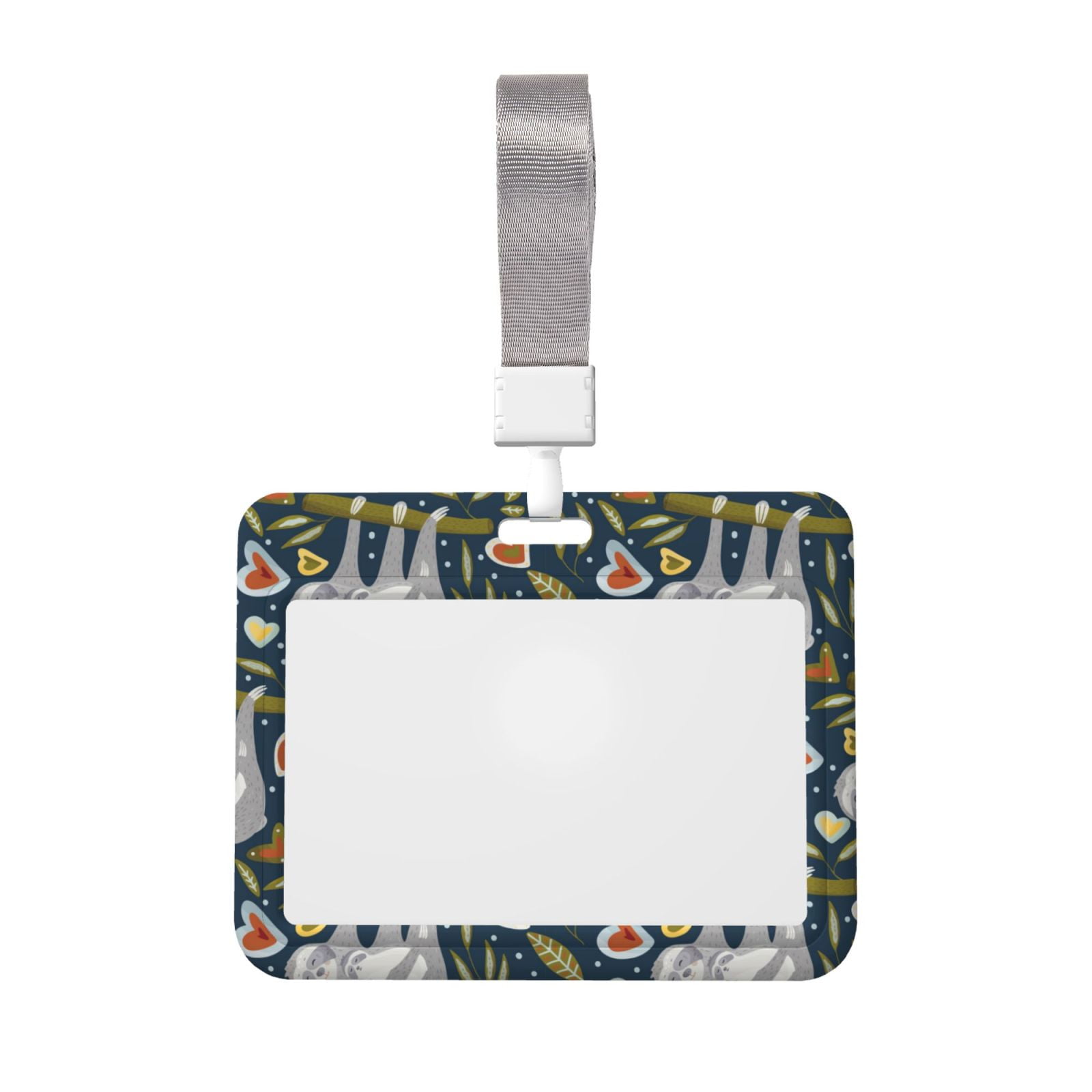 Cauagu Cute Sloth for ID Badge Holder,Badge Holder with Windows Key ...