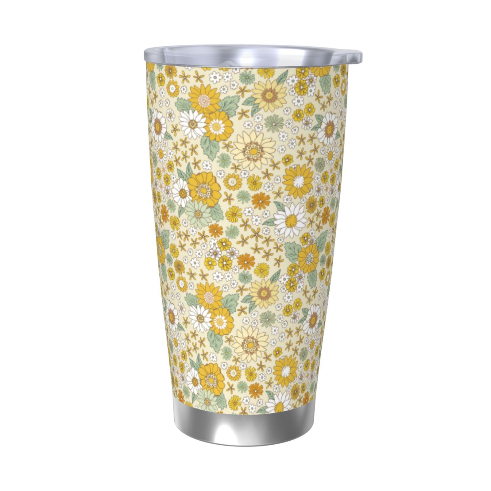 Cauagu Cute Sunflower Pattern 20oz Tumbler,Stainless Steel Vacuum ...