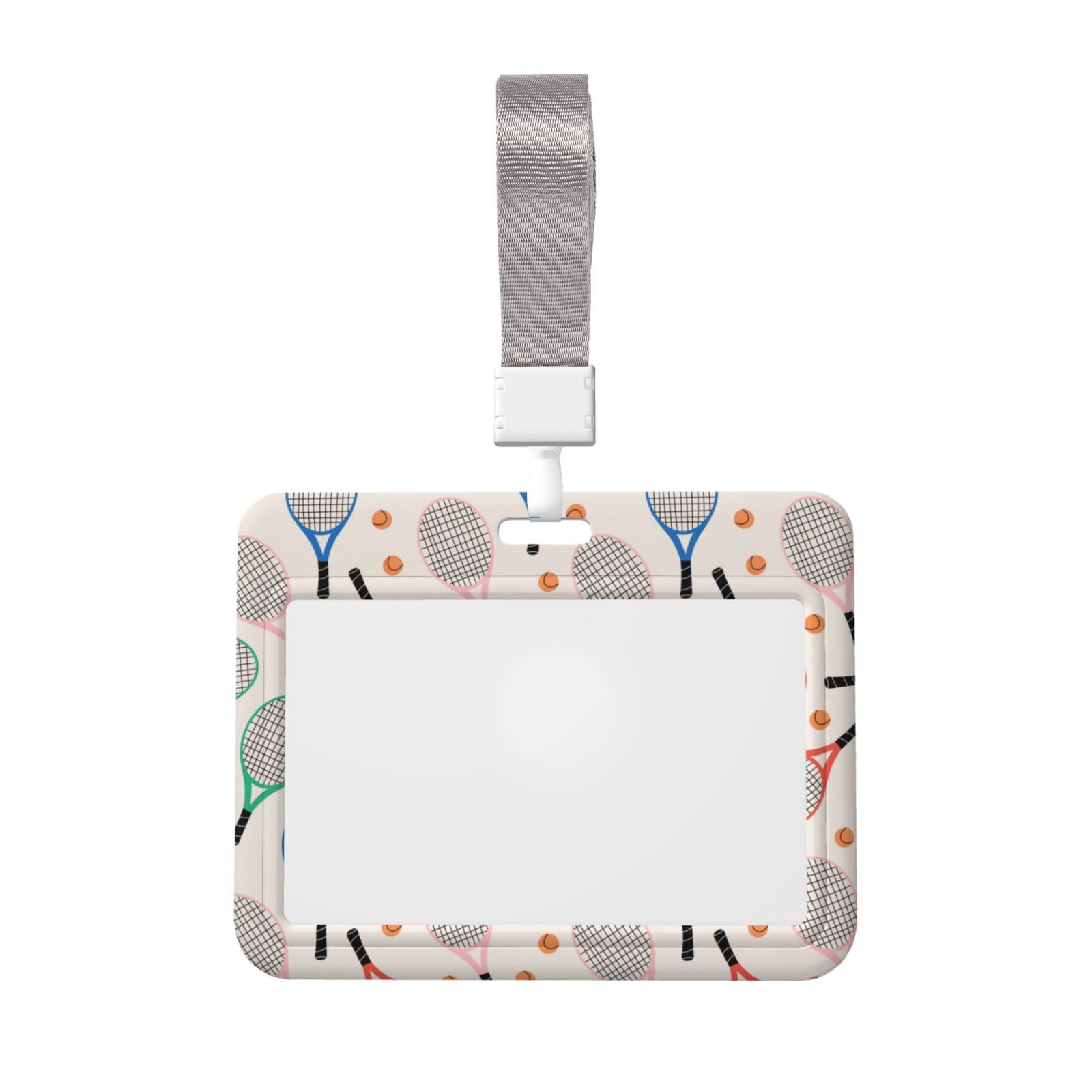 Cauagu Cute Tennis Racket for ID Badge Holder,Badge Holder with Windows ...