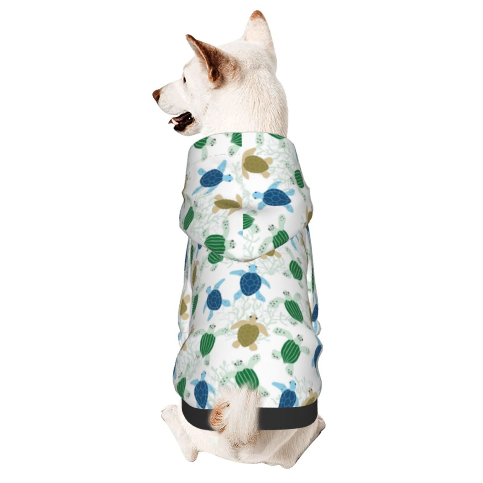 Cauagu Cute Turtle Pattern Winter Pet Hoodie Sweatshirts- Dog Hoodie ...
