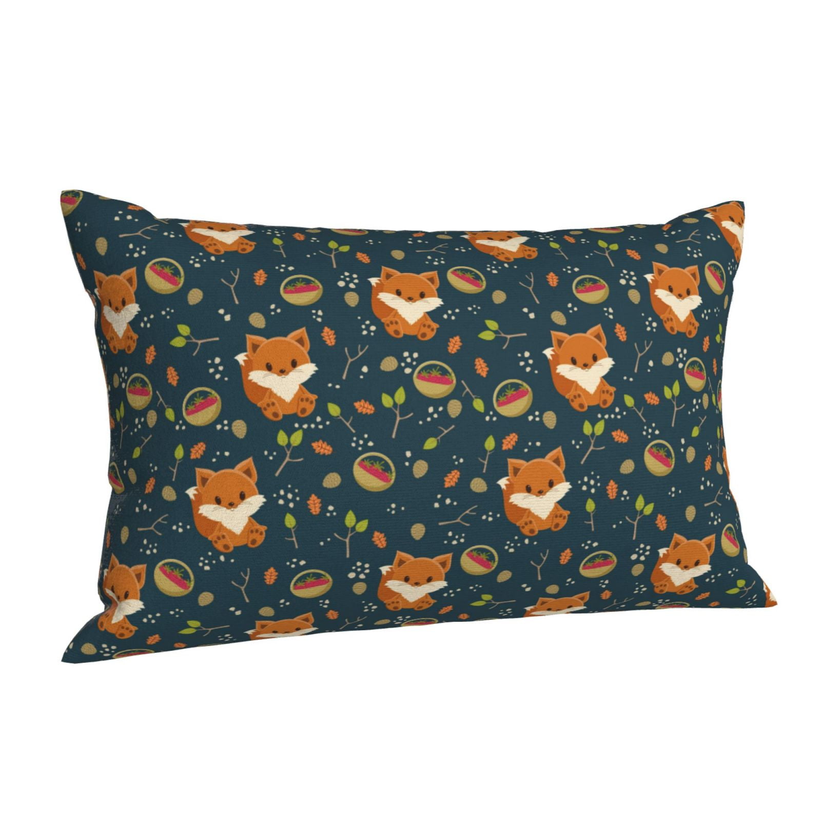 Cauagu Cute plant fox Print Pillow Covers with Envelope Closure,1PC ...