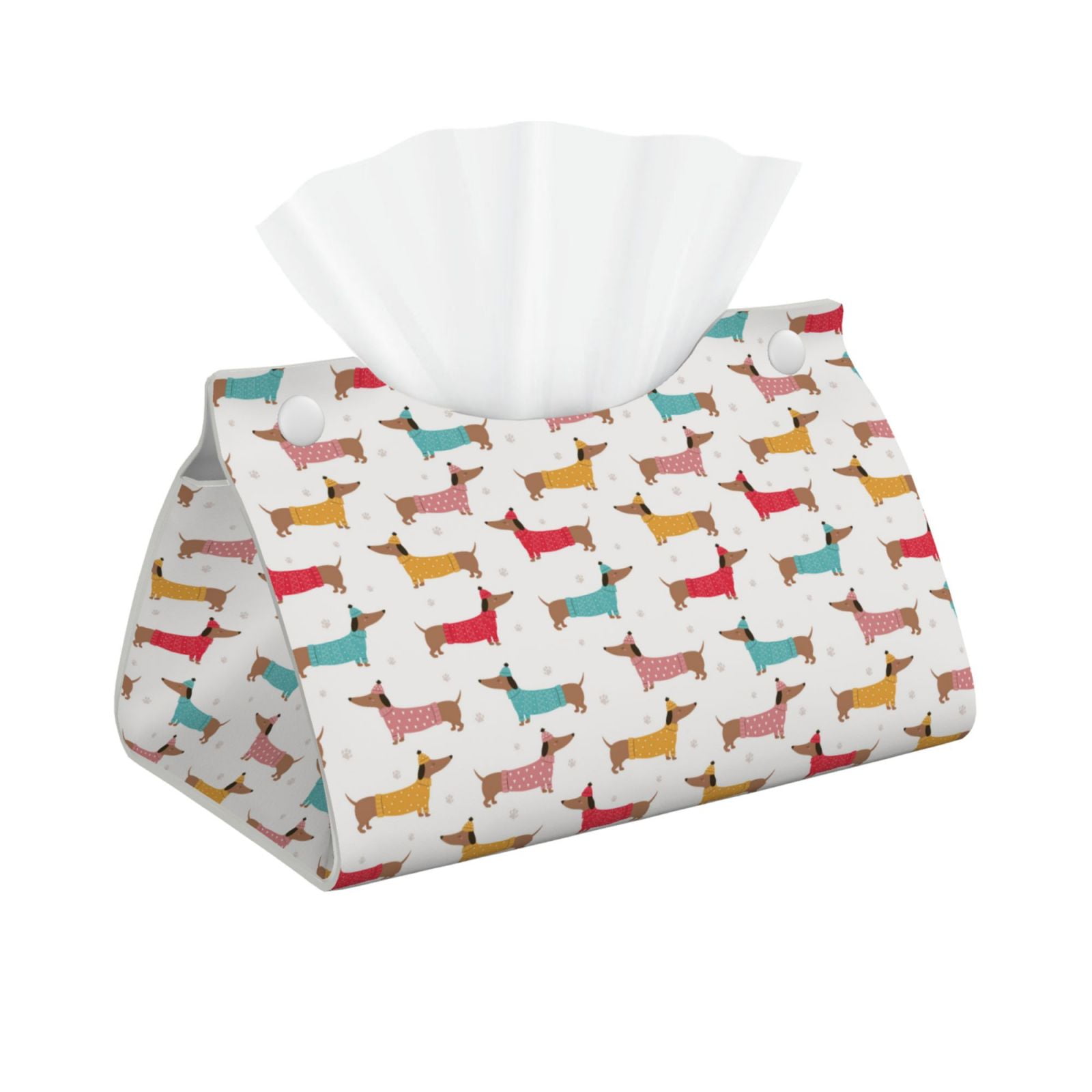 Cauagu Dachshund Dog Puppy for Large Tissue Box Cover Rectangular–Plus Size Rectangle Tissue Box ...
