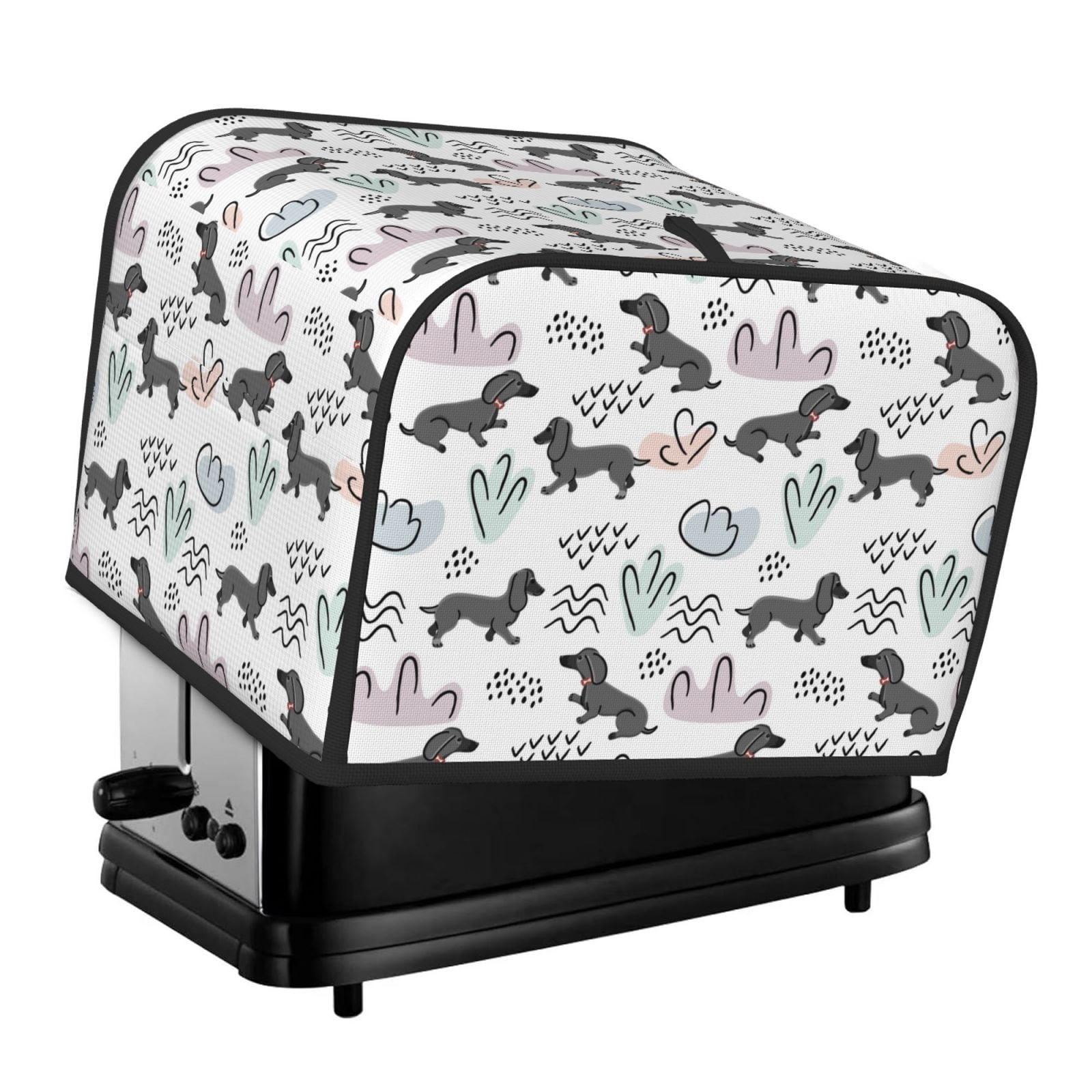 Cauagu Dachshund Dog Puppy for 4 Slice Toaster Cover (11.4''×7.9''×7.5 ...