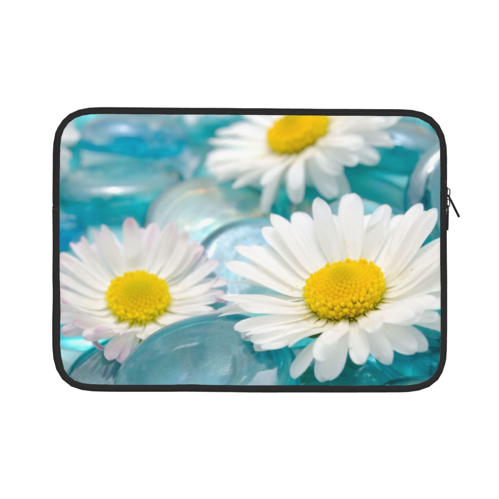 Cauagu Daisy Flowers Print Laptop Sleeve Case, Laptop Cover Portable ...