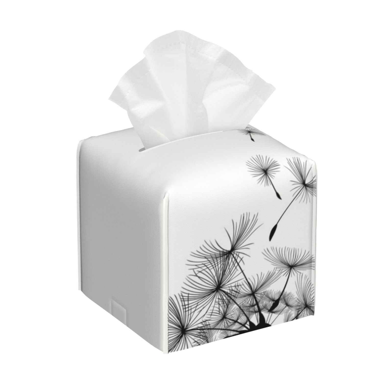 Cauagu Dandelion Blowing In The Wind Print Tissue Box Cover,Leather ...