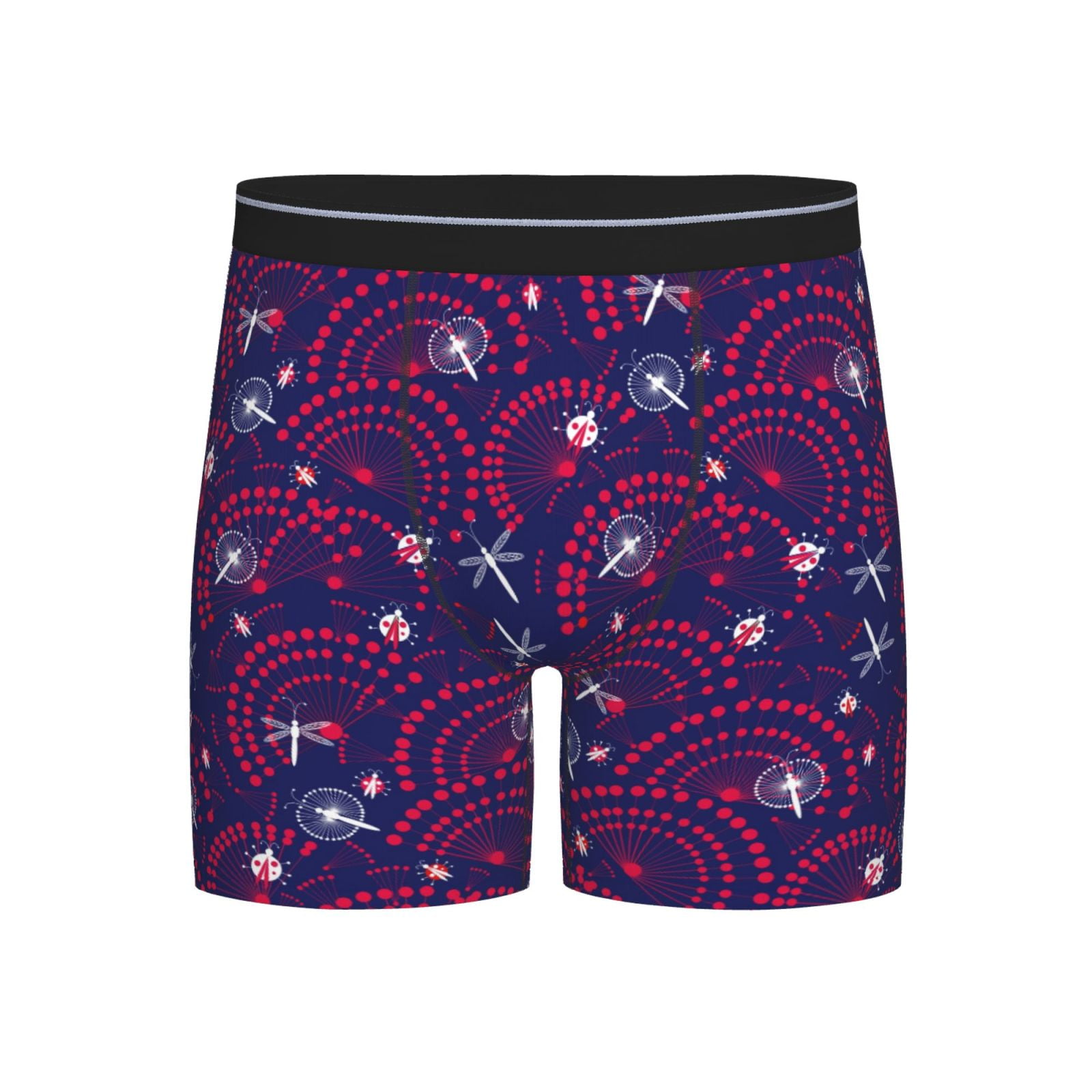 Cauagu Dandelions Flowers With Dragonflies Print Men's Boxer Briefs ...
