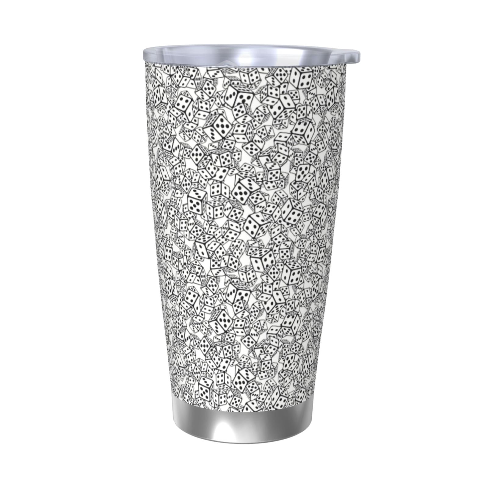 Cauagu Dice Cubes Pattern 20oz Tumbler,Stainless Steel Vacuum Insulated ...
