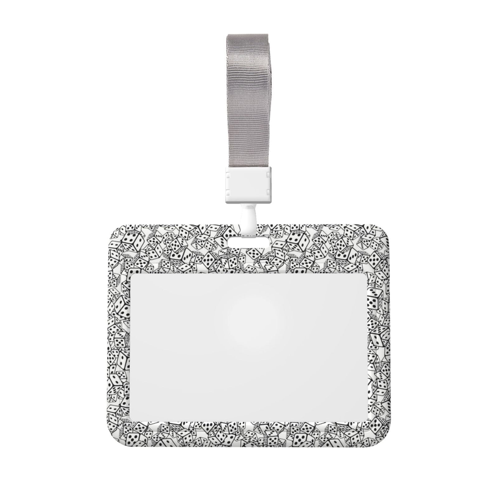 Cauagu Dice Cubes for ID Badge Holder,Badge Holder with Windows Key ...