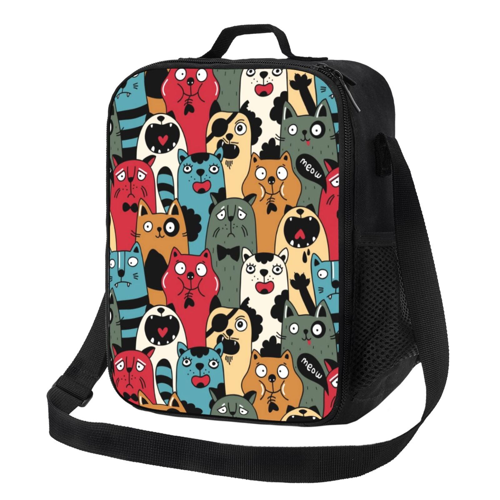 Cauagu Different Cats 1 Insulated Lunch Bag - Reusable Lunch Box ...