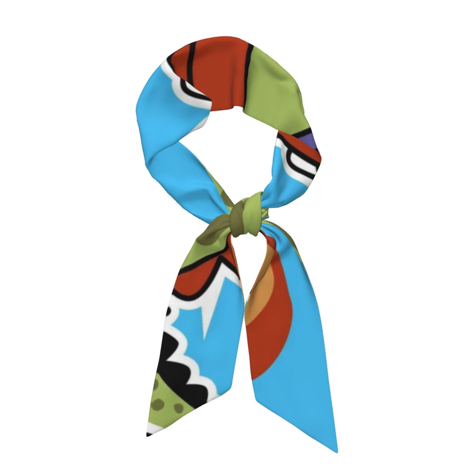 Cauagu Dinosaur Riding a Motorcycle Pattern Scarf for Women,Neck Scarf ...