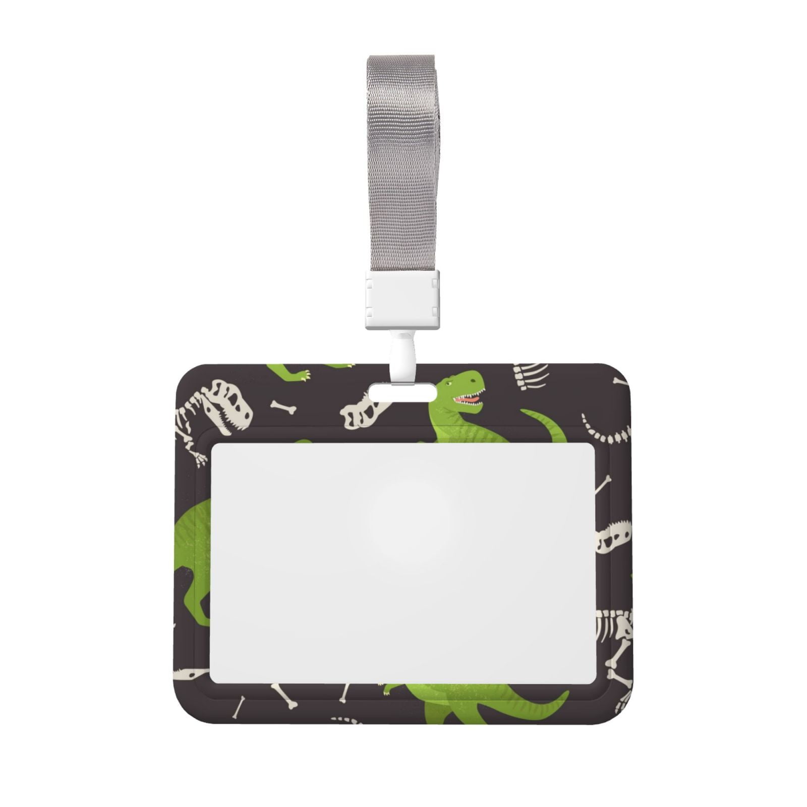 Cauagu Dinosaur Skeleton for ID Badge Holder,Badge Holder with Windows ...