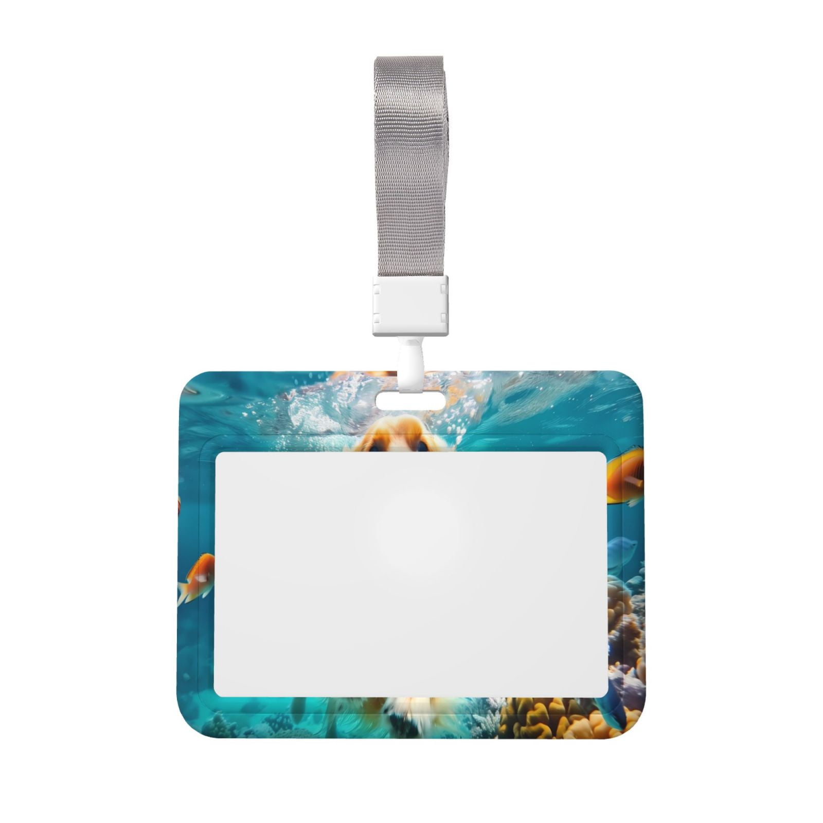 Cauagu Dog Underwater Adventure for ID Badge Holder,Badge Holder with ...