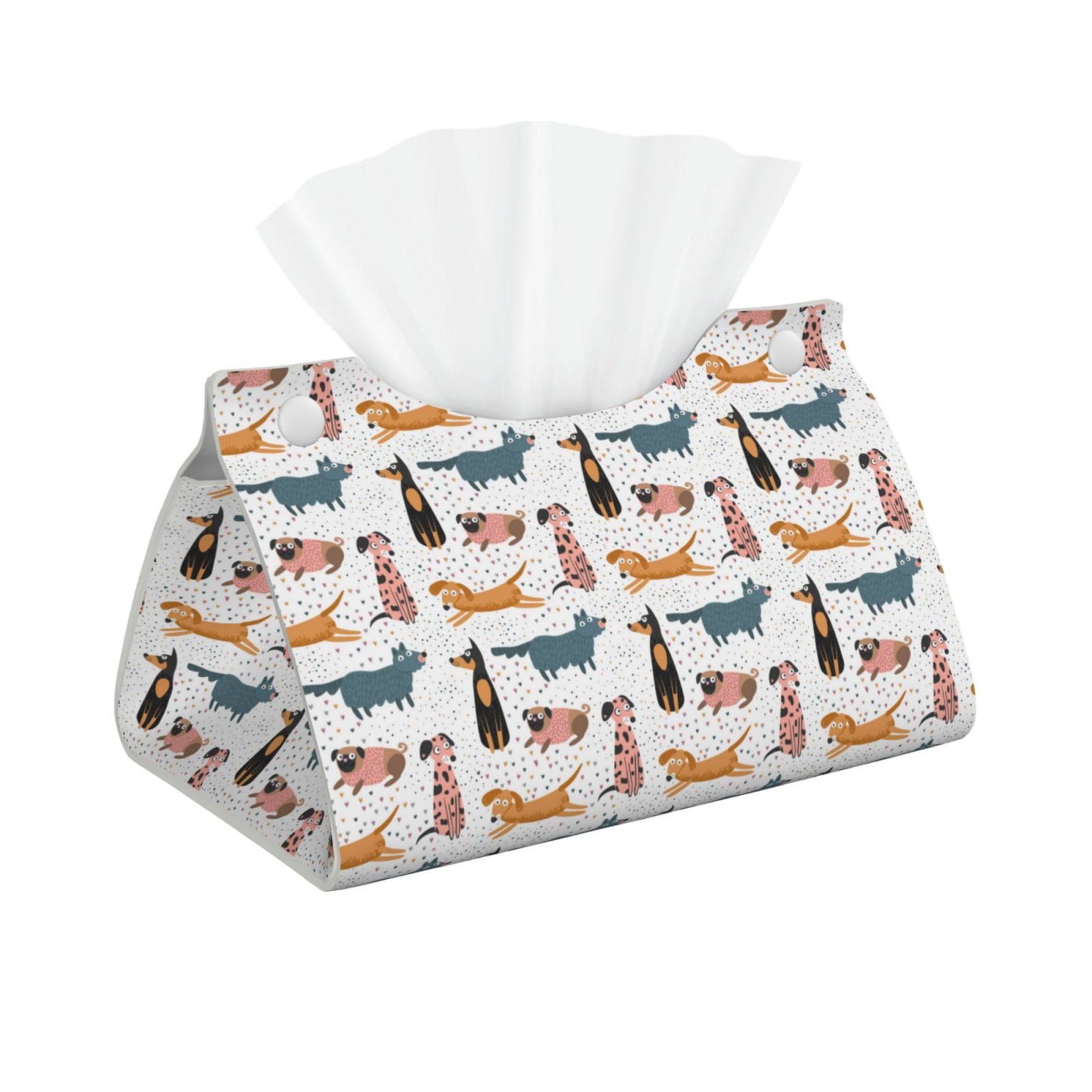 Cauagu Dogs Pug for Large Tissue Box Cover Rectangular–Plus Size ...