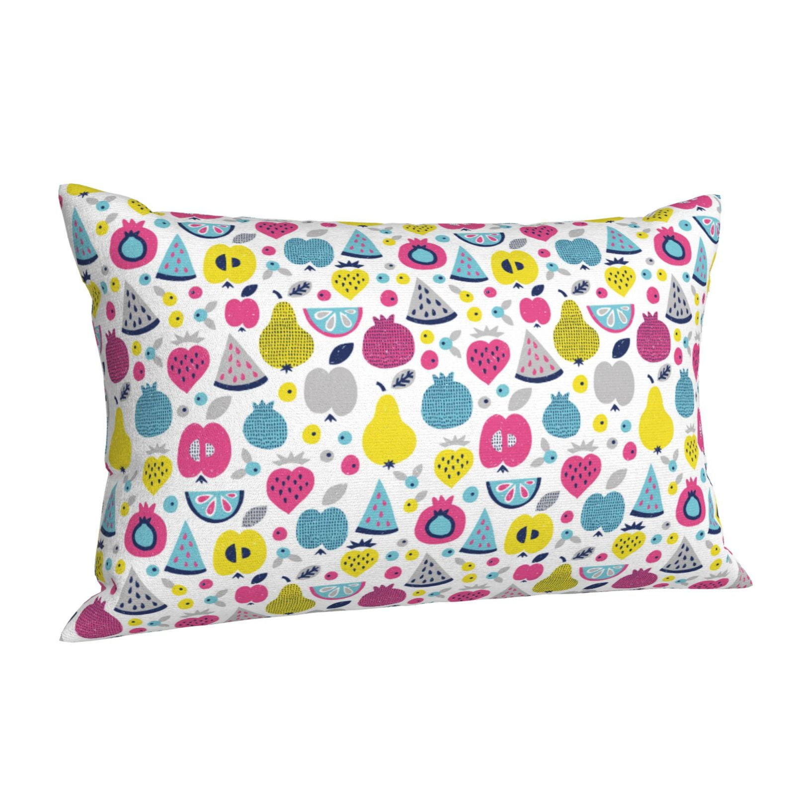 Cauagu Doodle Fruits Print Pillow Covers with Envelope Closure,1PC ...