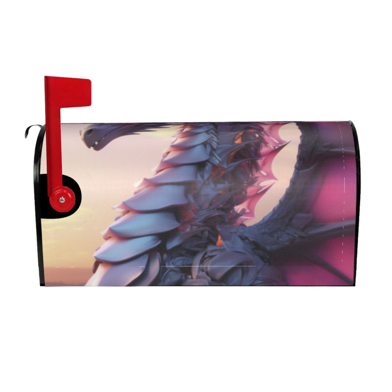 Cauagu Dragon Pattern Magnetic Mailbox Covers, Mailbox Cover Waterproof ...