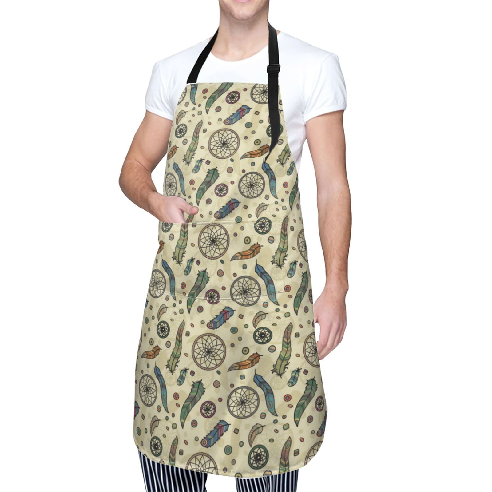 Cauagu Dreamcatcher1 Aprons with Pockets,Waterproof Apron for Women ...