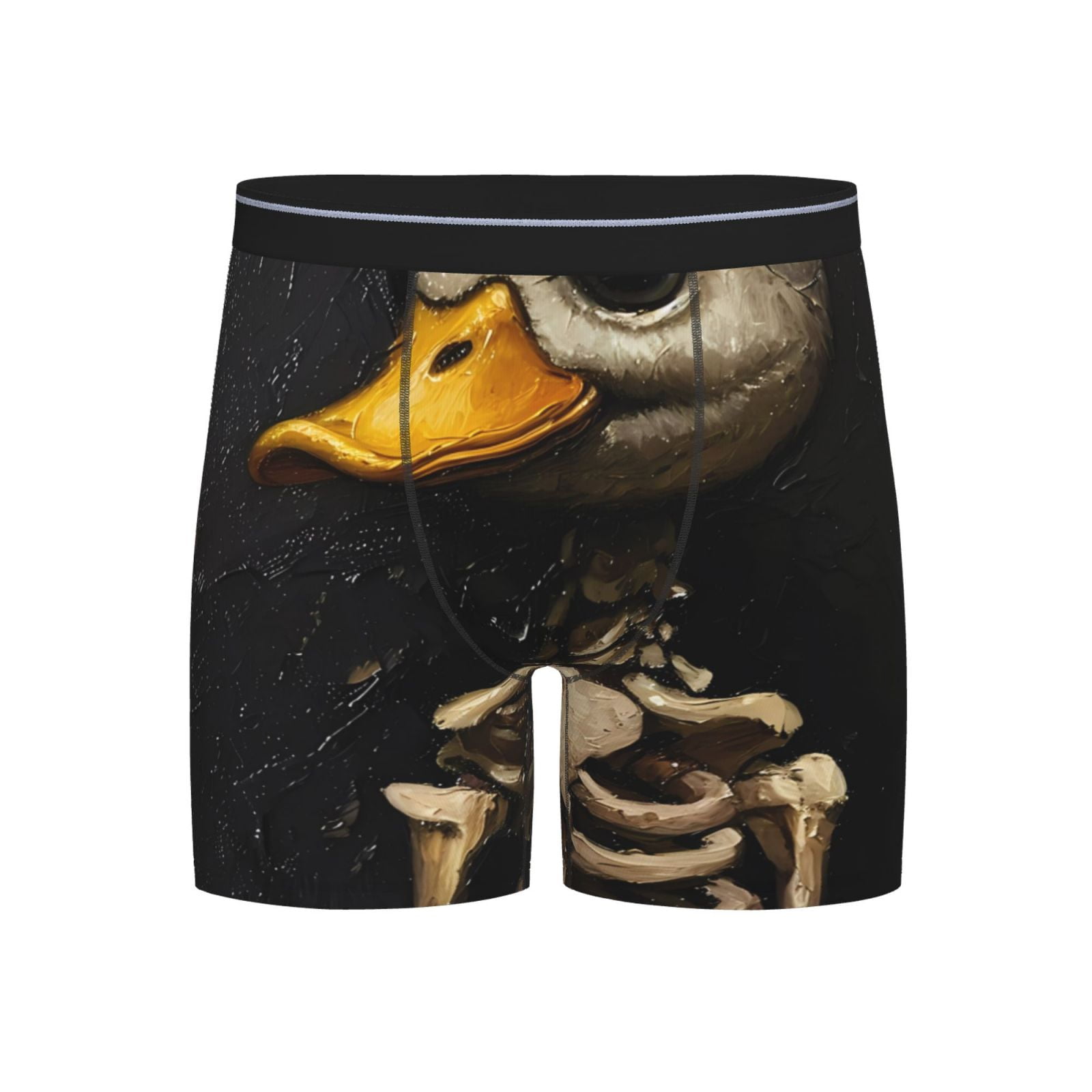 Cauagu Duck Bones Print Men's Boxer Briefs, Funny & Cute Underwear ...