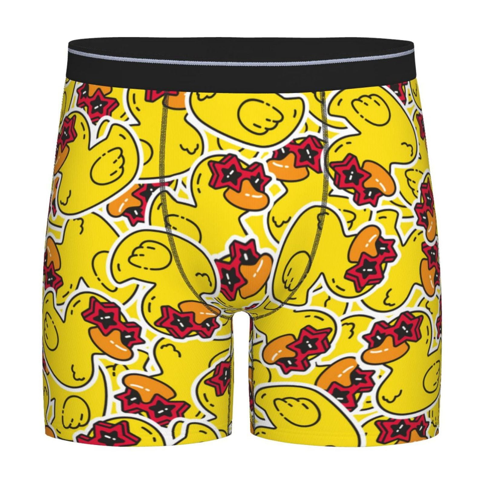 Cauagu Duck with Star Sunglasses Print Men's Boxer Briefs, Funny & Cute ...