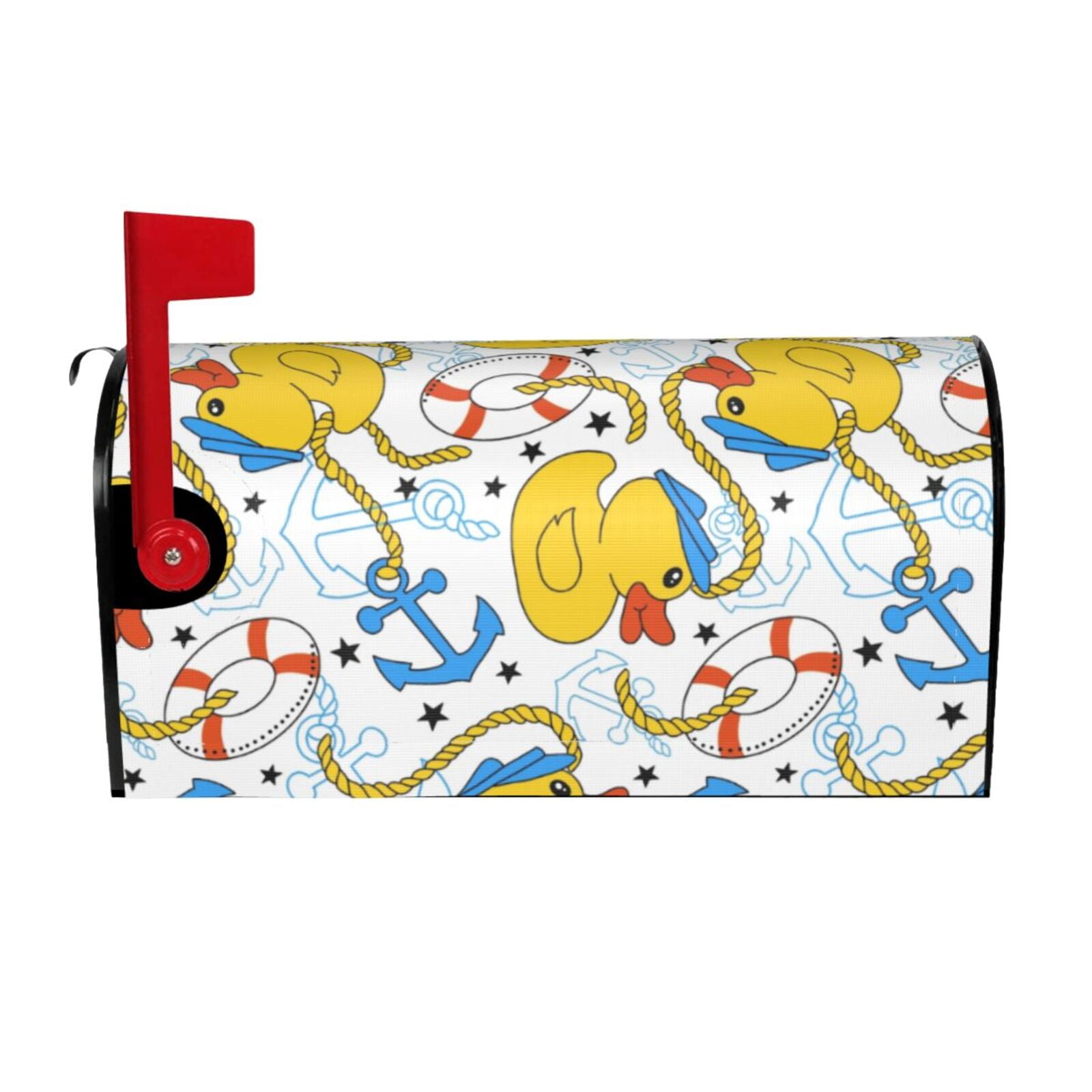 Cauagu Ducks and Anchors Pattern Magnetic Mailbox Covers, Mailbox Cover ...