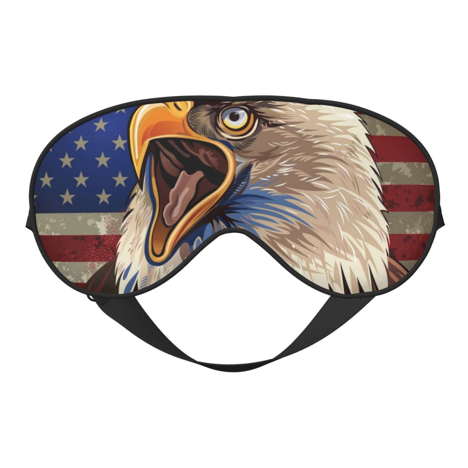 Cauagu Eagle With USA Flags Print Sleep Eye Mask, Blindfold Eye Sleep ...