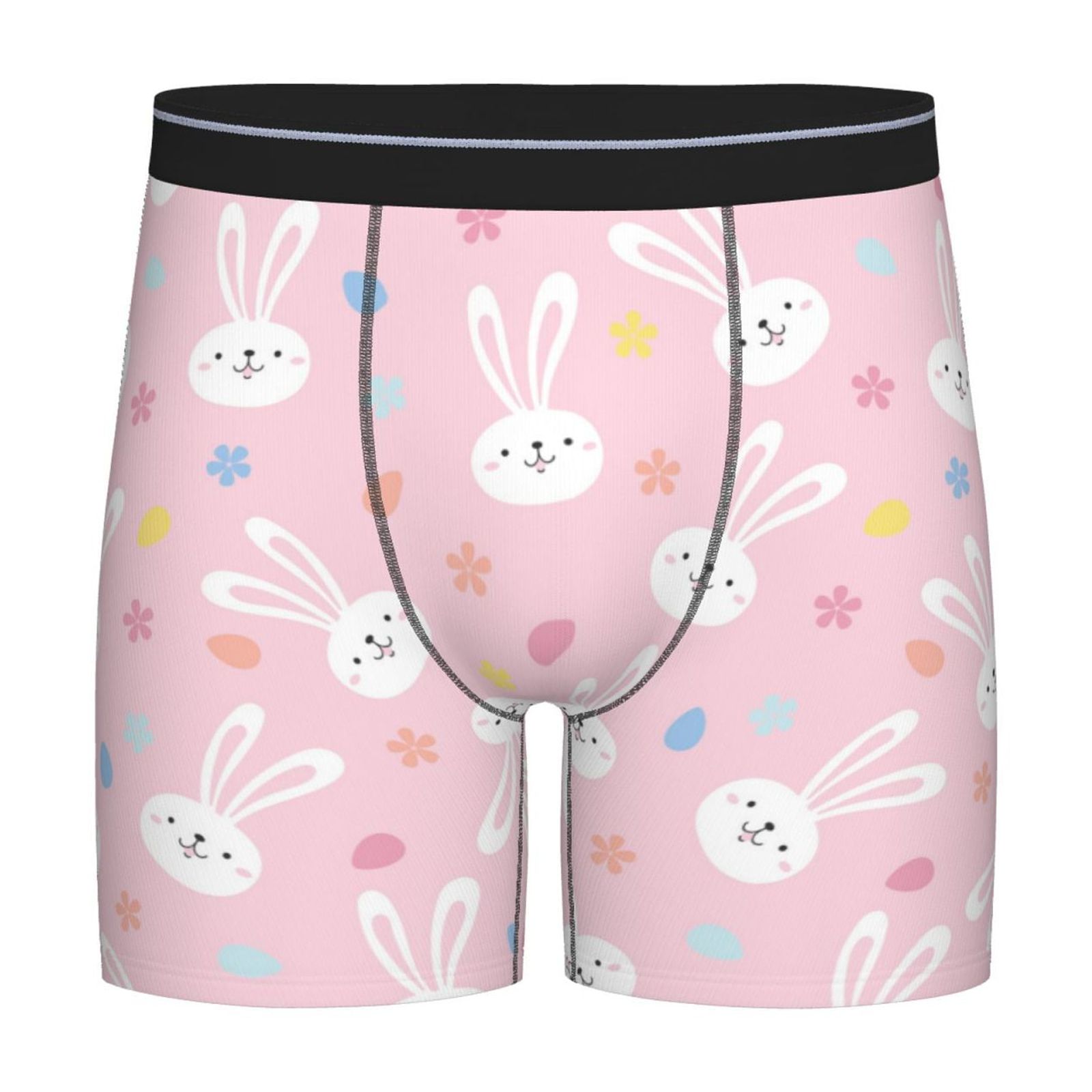 Cauagu Easter Cute Rabbit Print Men's Boxer Briefs, Funny & Cute ...