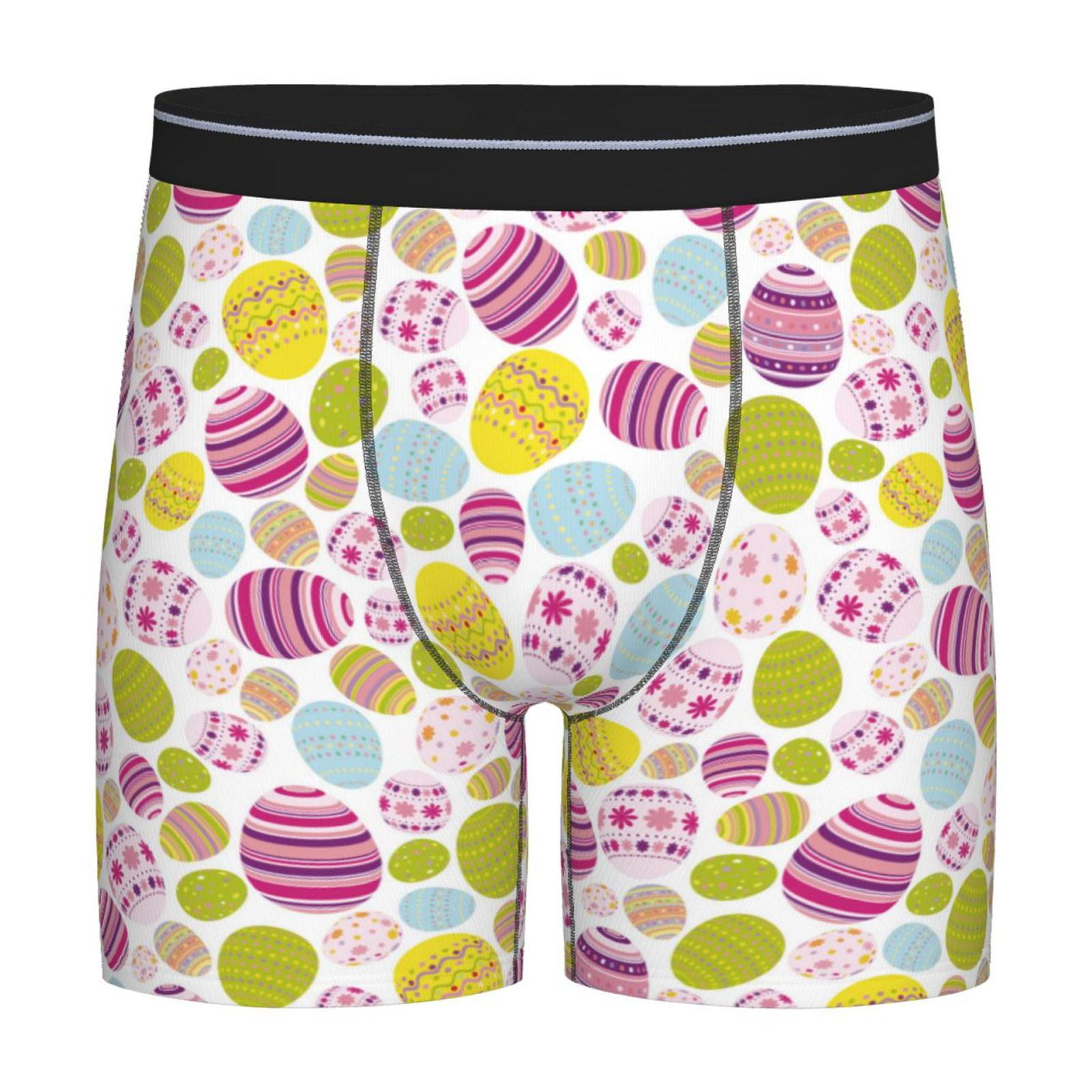 Cauagu Easter Egg Print Men's Boxer Briefs, Funny & Cute Underwear ...