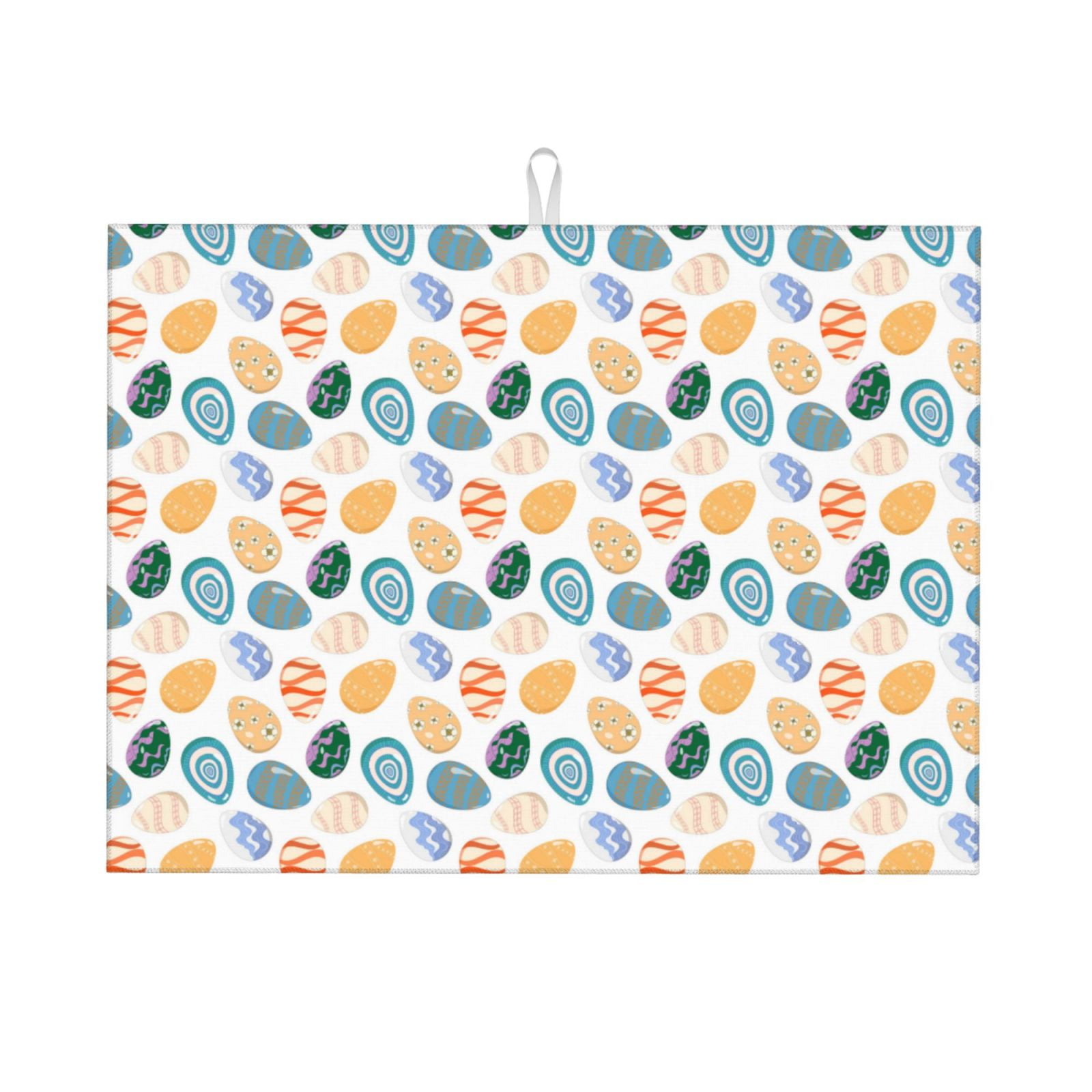 Cauagu Easter eggs Dish Drying Mat,24*18 inch Absorbent Dish Drainer ...