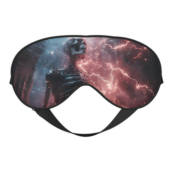 Cauagu Electric Skeleton Surrealism Print Sleep Eye Mask, Blindfold Eye ...