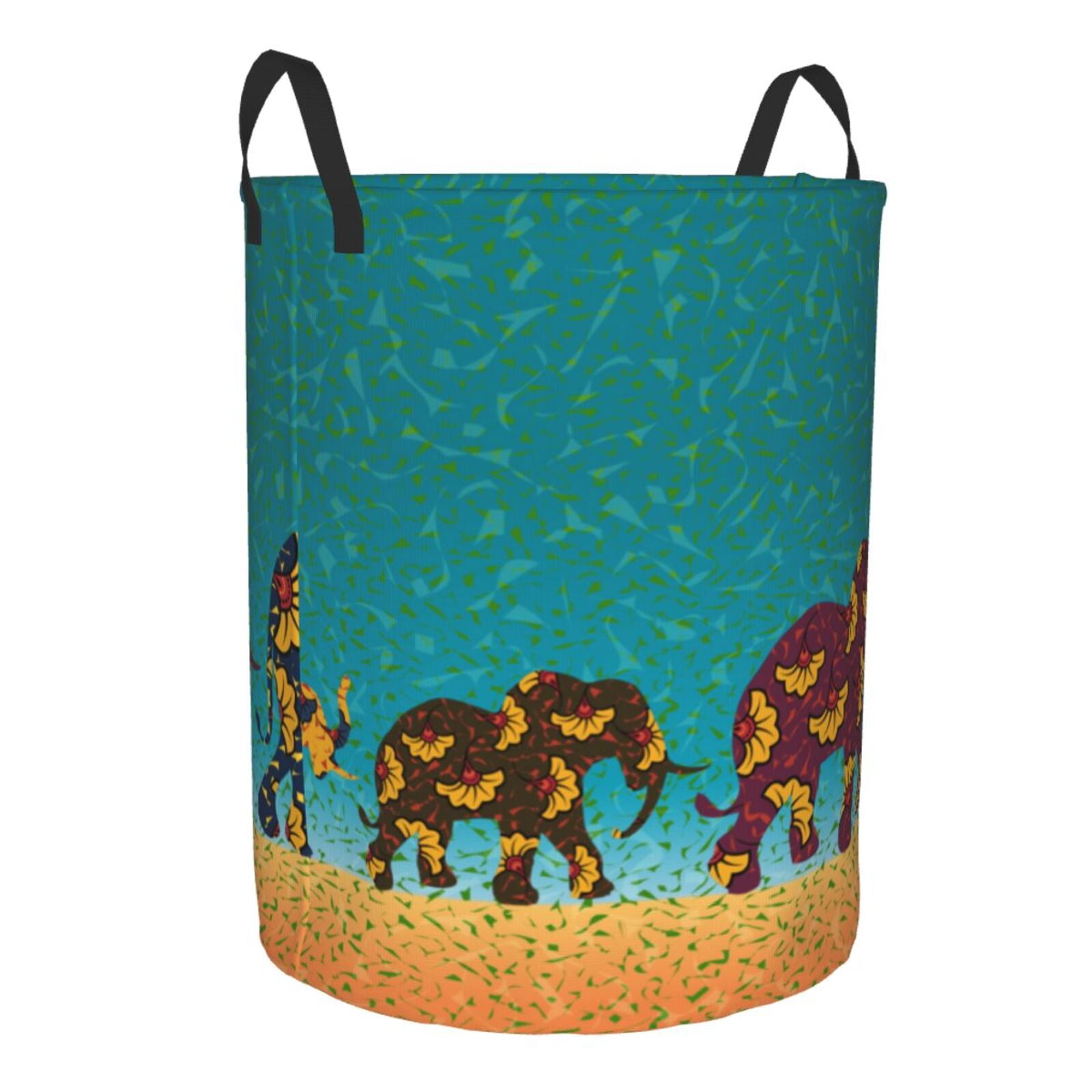 Cauagu Elephants for Laundry Basket,Collapsible Organizer Basket for ...