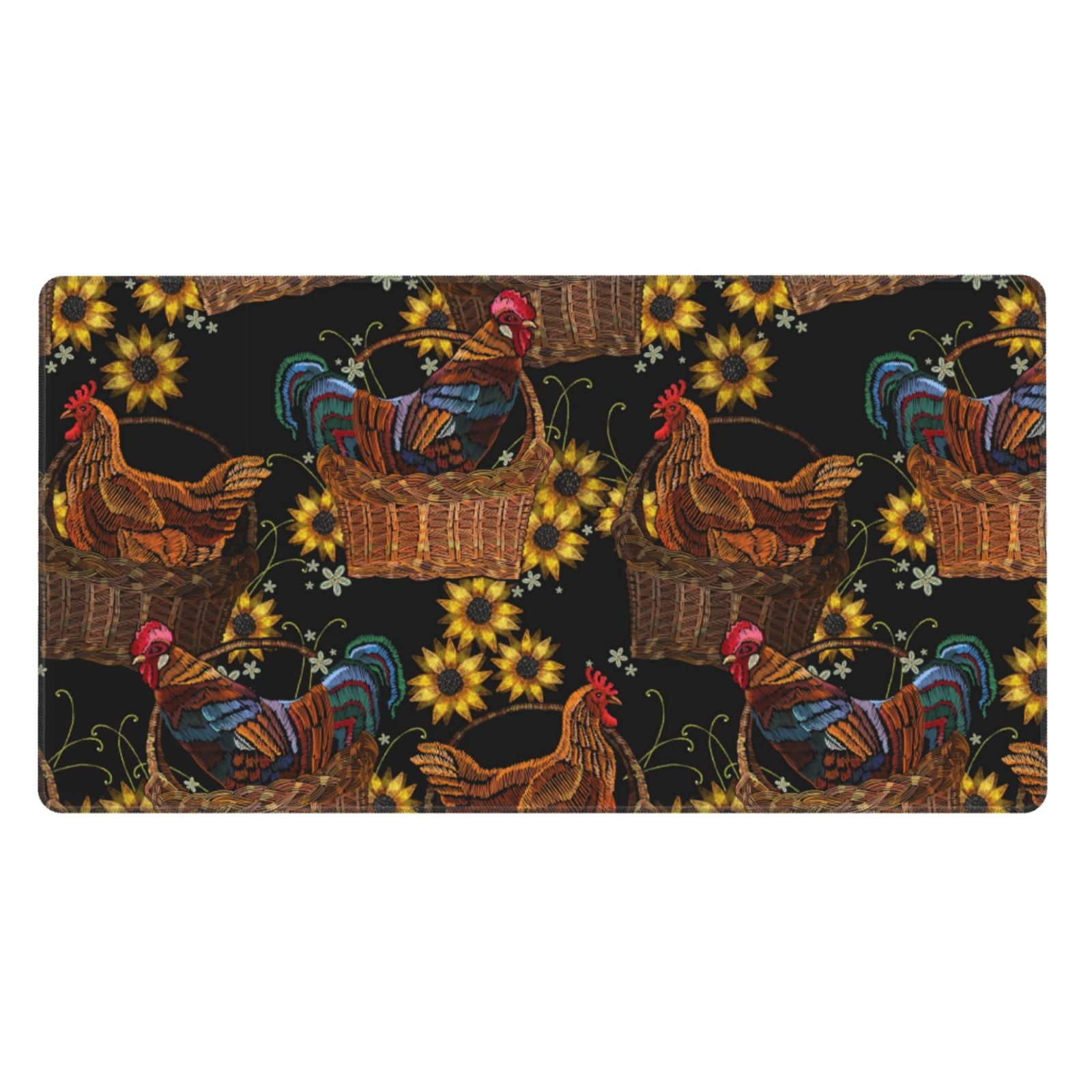 Cauagu Embroidery Chicken Rooster for Large Mouse Pad,XXL Extended ...