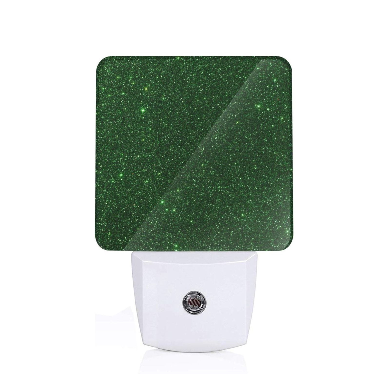 Cauagu Emerald Green Sparkling Print LED Nightlight,0.5W Night Lights ...