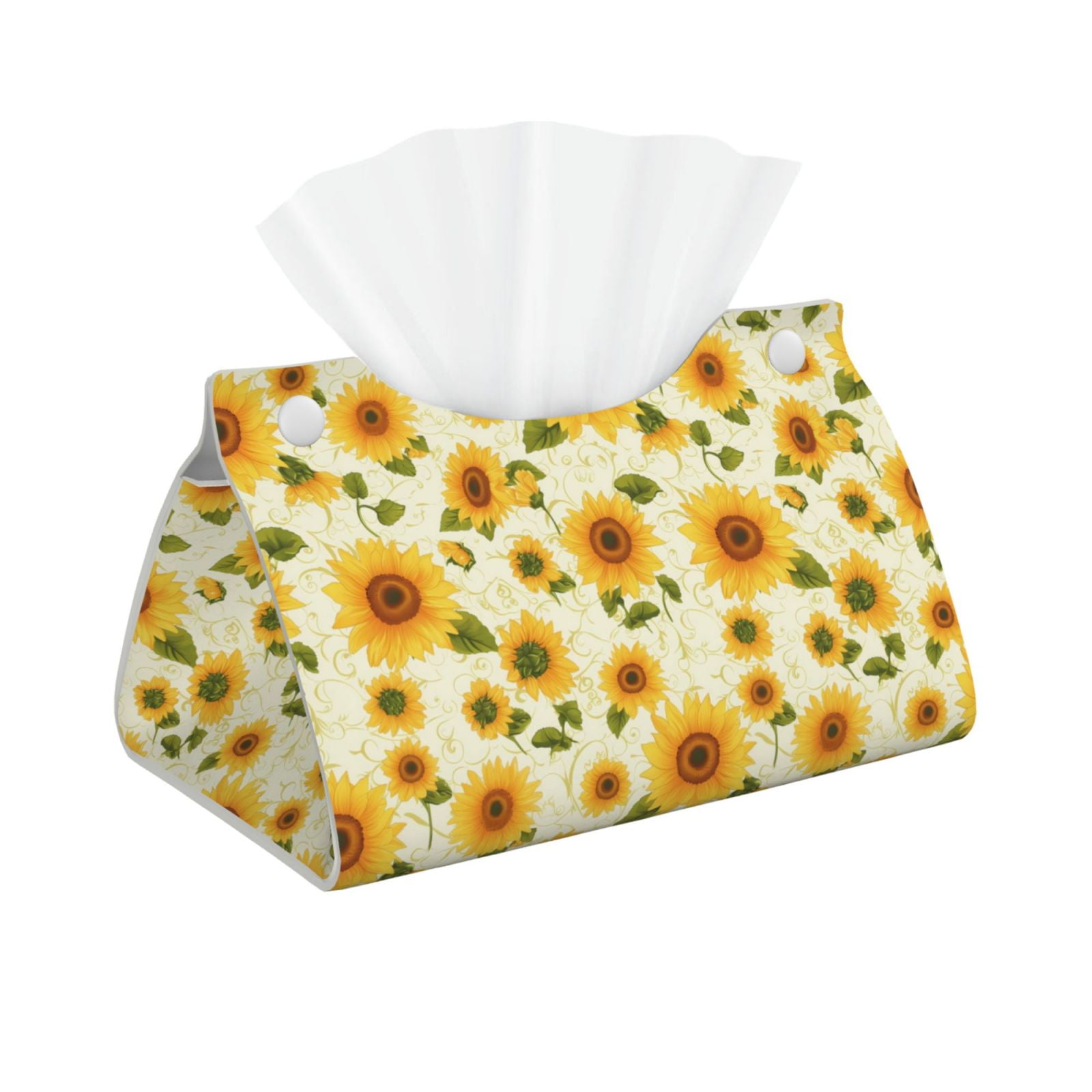 Cauagu European-style Pattern Sunflower for Large Tissue Box Cover ...