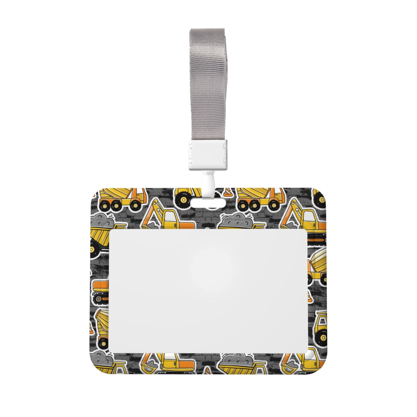 Cauagu Excavator At Work for ID Badge Holder,Badge Holder with Windows ...