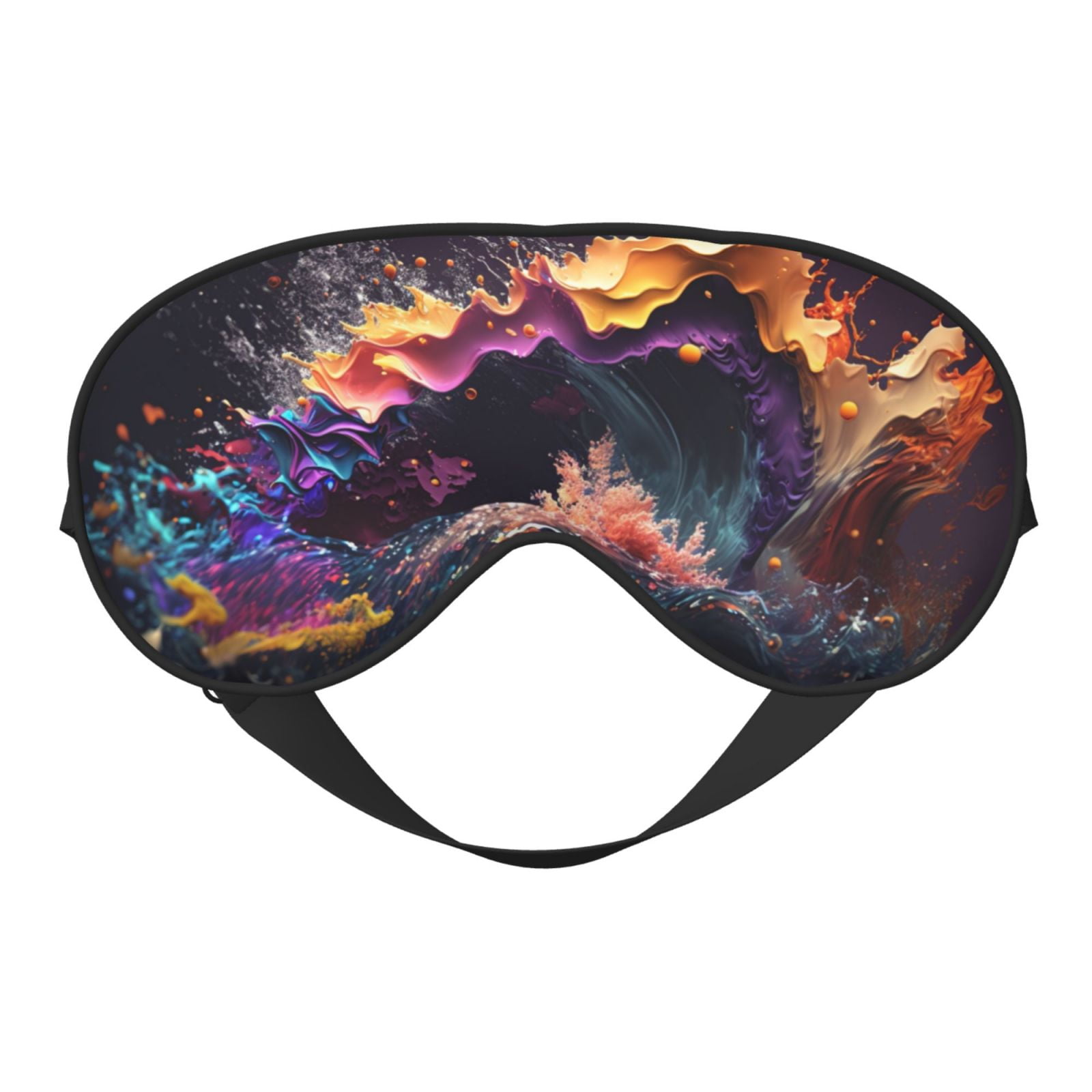 Cauagu Explosive Fluid Splash Art Print Sleep Eye Mask, Blindfold Eye ...