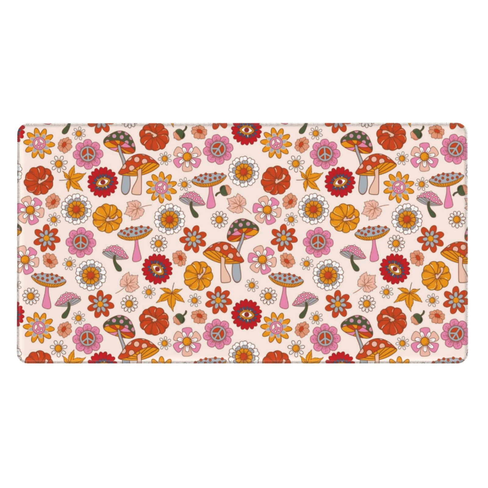 Cauagu Fall 70s Groovy Hippie for Large Mouse Pad,XXL Extended Gaming ...