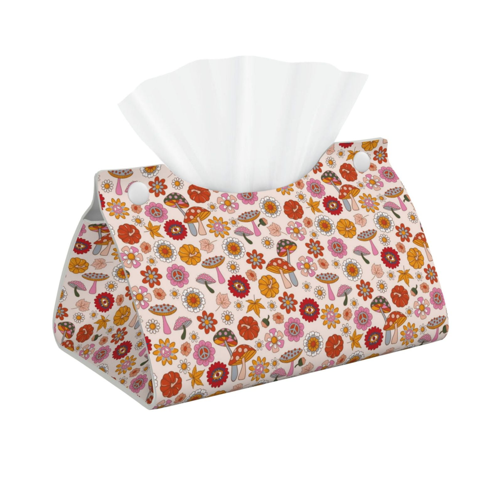Cauagu Fall 70s Groovy Hippie for Large Tissue Box Cover Rectangular ...
