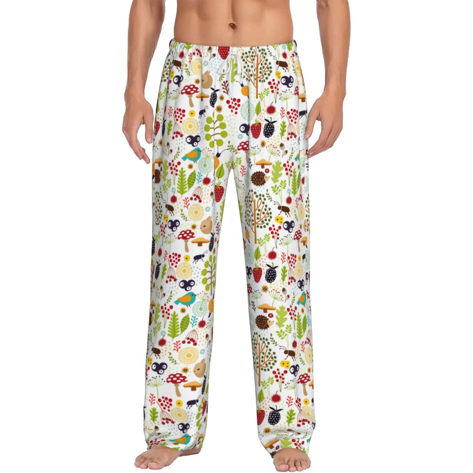 Cauagu Fall Animals Mens Pajama Pants Sleep & Lounge Pants,PJ Bottoms ...