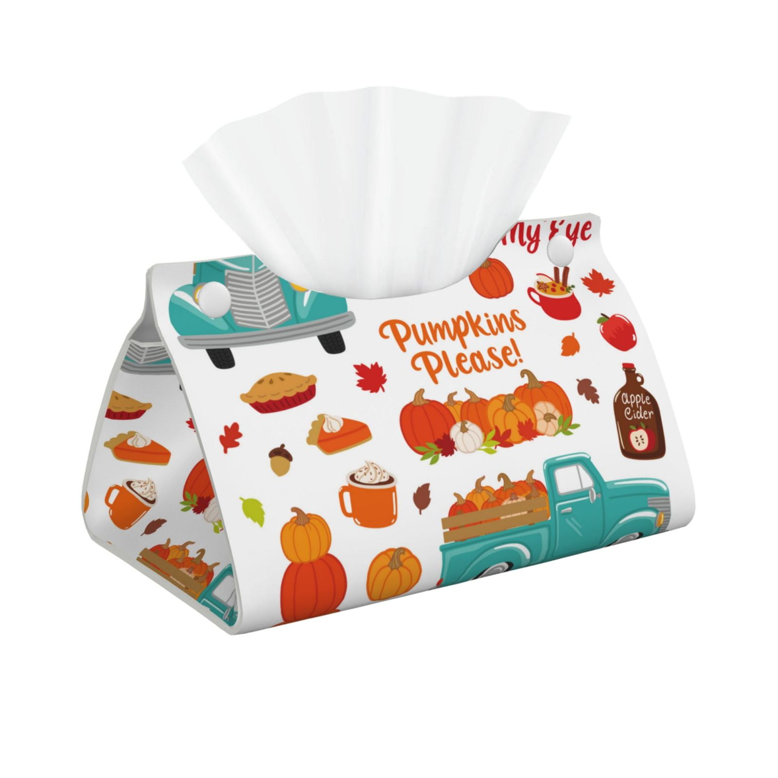 Cauagu Fall Pumpkins for Large Tissue Box Cover Rectangular–Plus Size ...