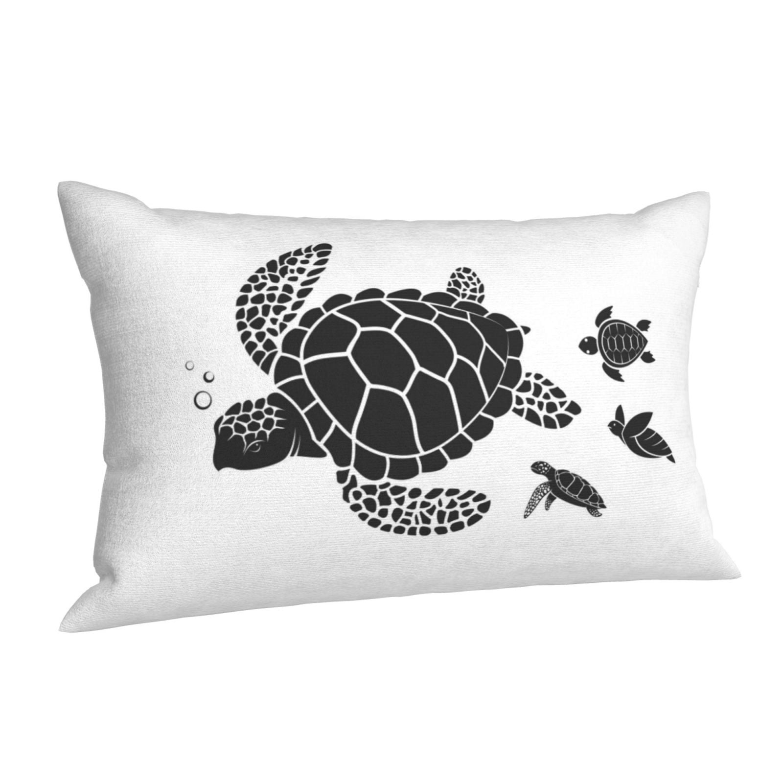 Cauagu Family Of Sea Turtles Print Pillow Covers with Envelope Closure ...