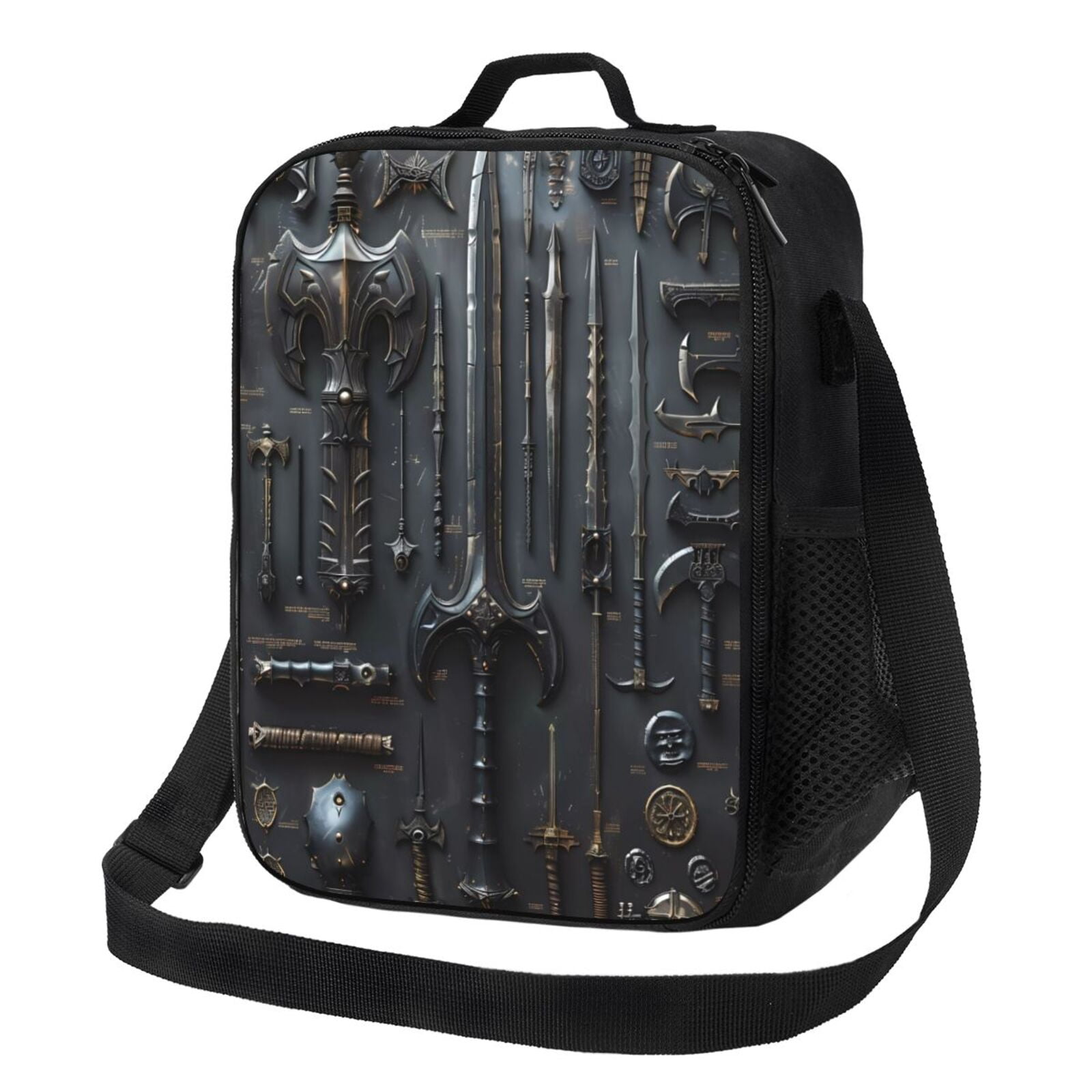 Cauagu Fantasy Medieval Weaponry Insulated Lunch Bag - Reusable Lunch ...