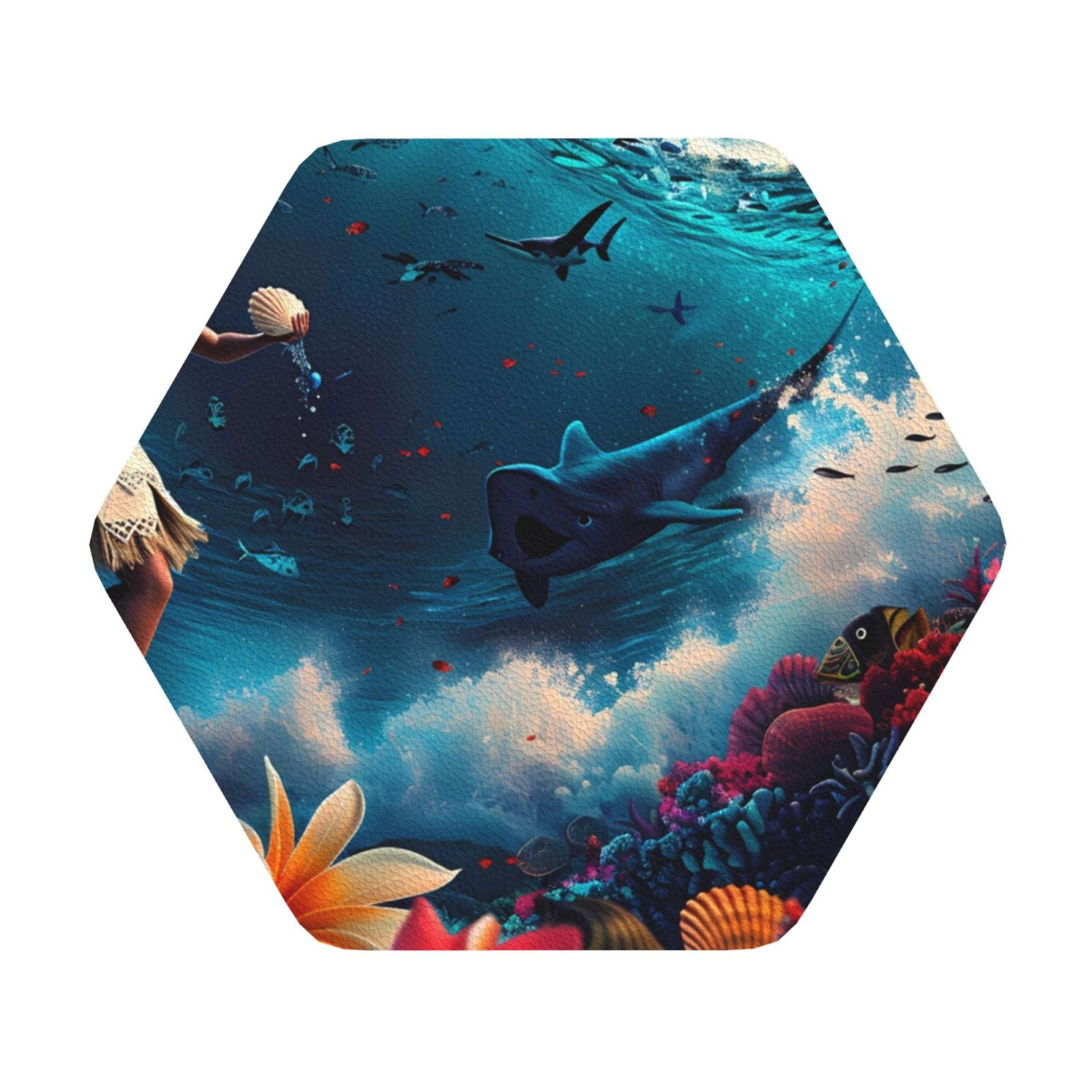 Cauagu Fantasy Underwater Adventure for Round Coaster,Drink Coasters ...