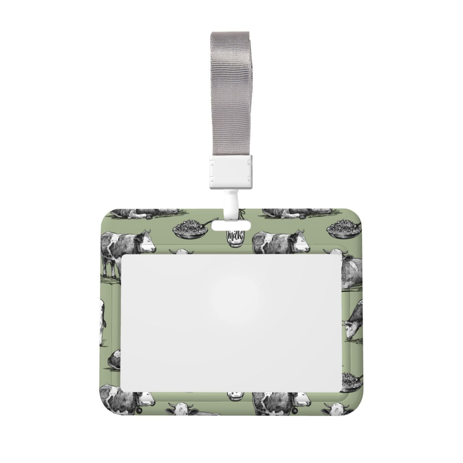 Cauagu Farm Cows for ID Badge Holder,Badge Holder with Windows Key Card ...