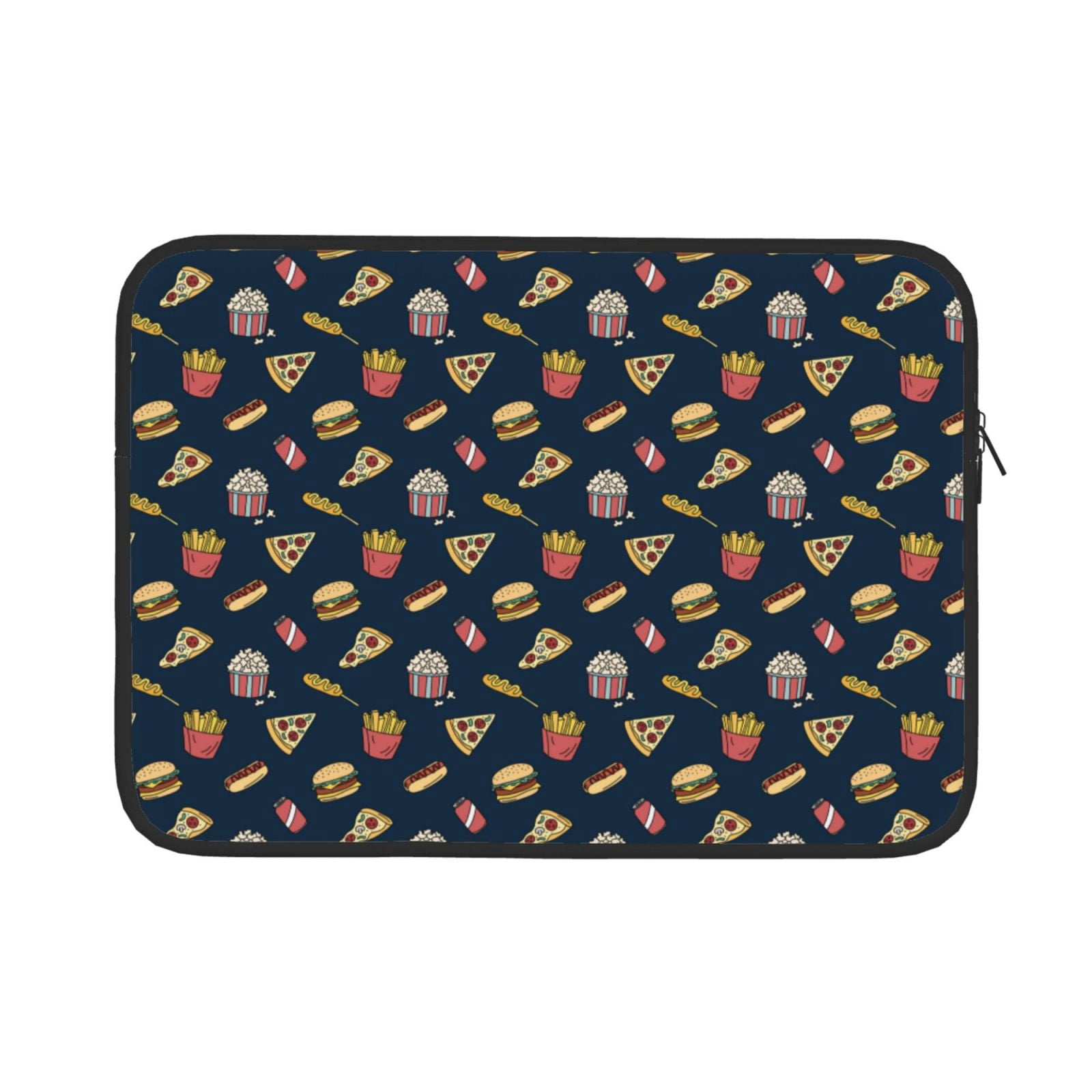Cauagu Fast Food Print Laptop Sleeve Case, Laptop Cover Portable Laptop ...