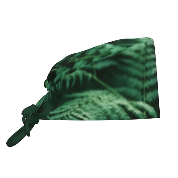 Cauagu Ferns Leave Green Foliage Pattern 1 Pcs Working Caps,Adjustable ...