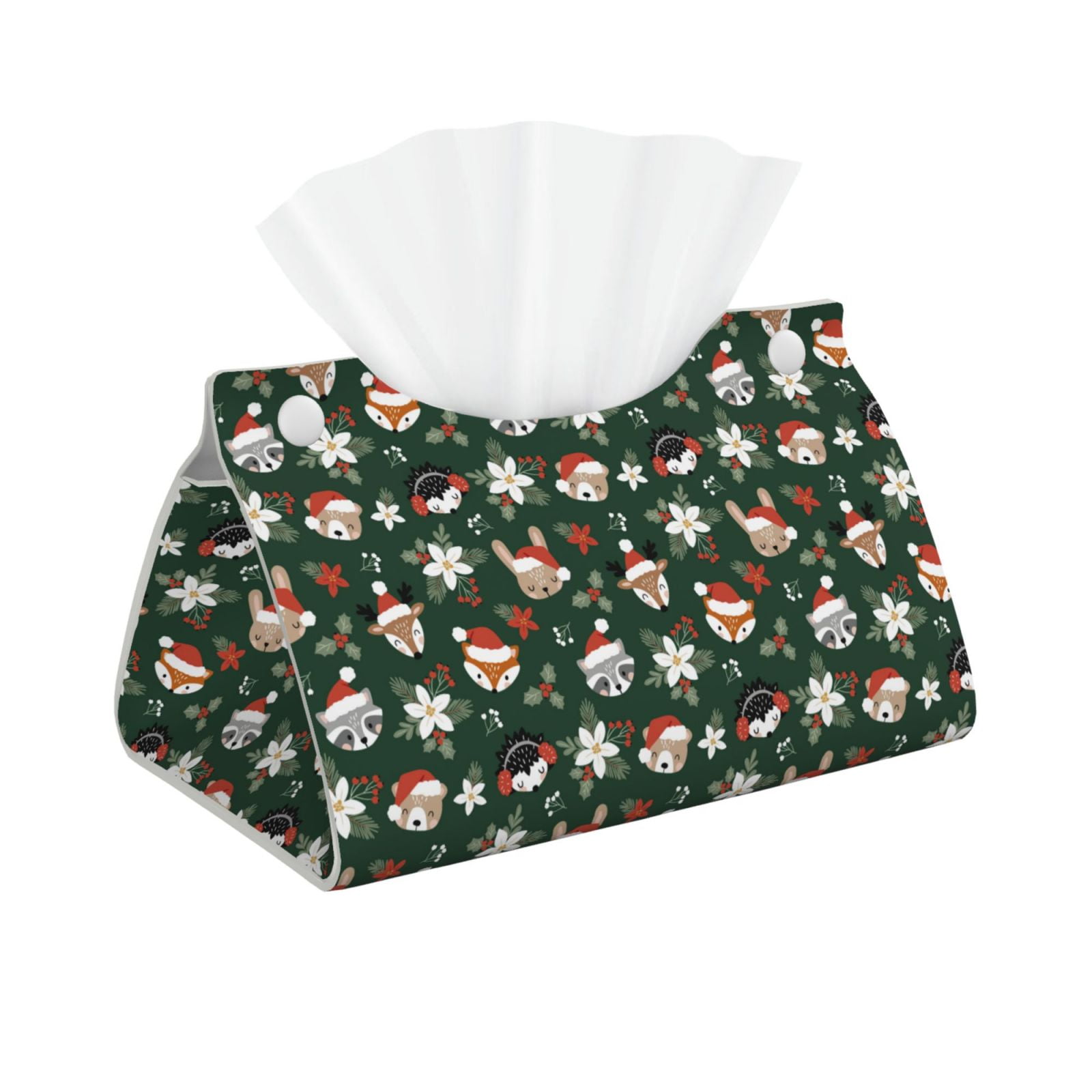 Cauagu Festive Forest Friends for Large Tissue Box Cover Rectangular ...