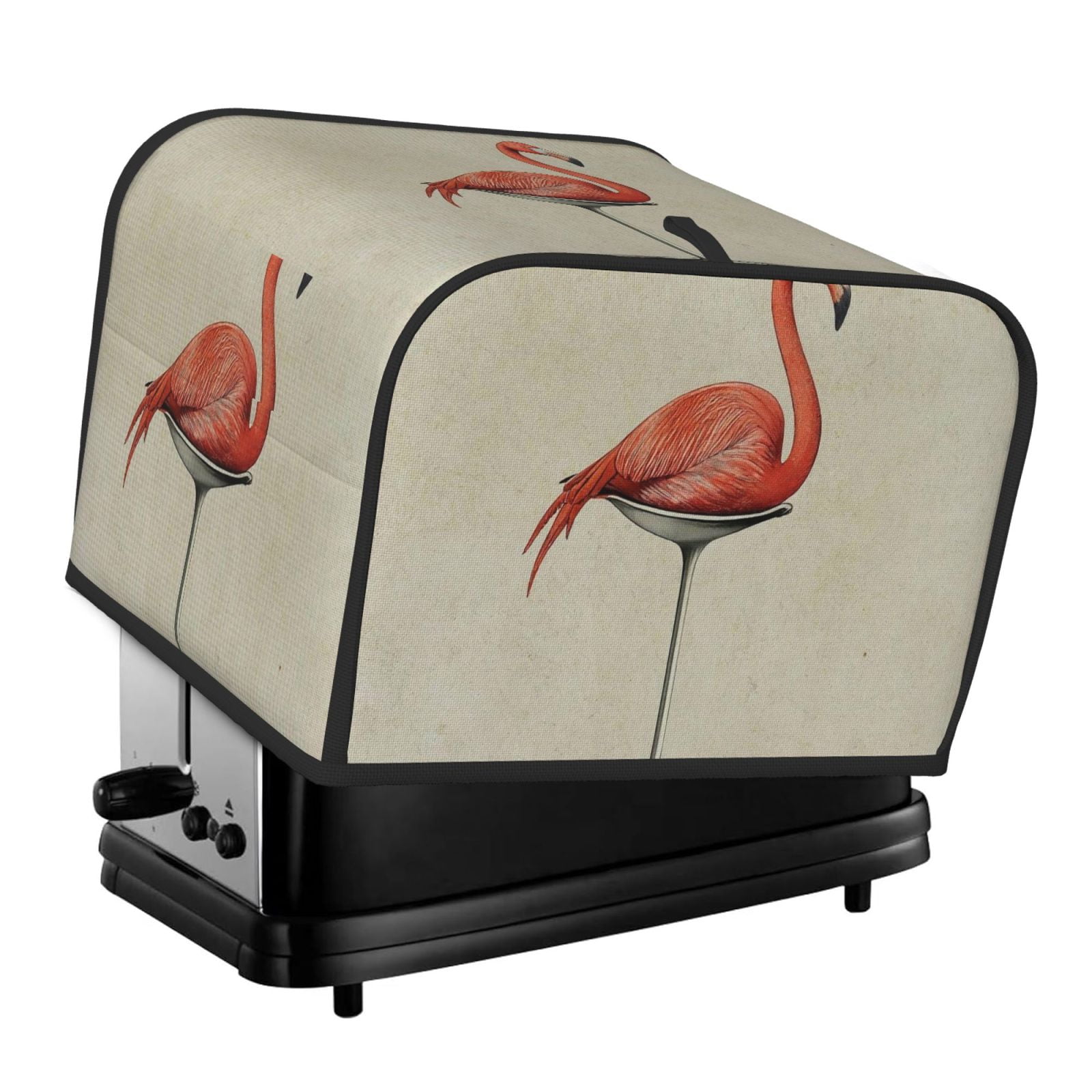 Cauagu Flamingo Sitting On Chair for 4 Slice Toaster Cover (11.4''×7.9 ...