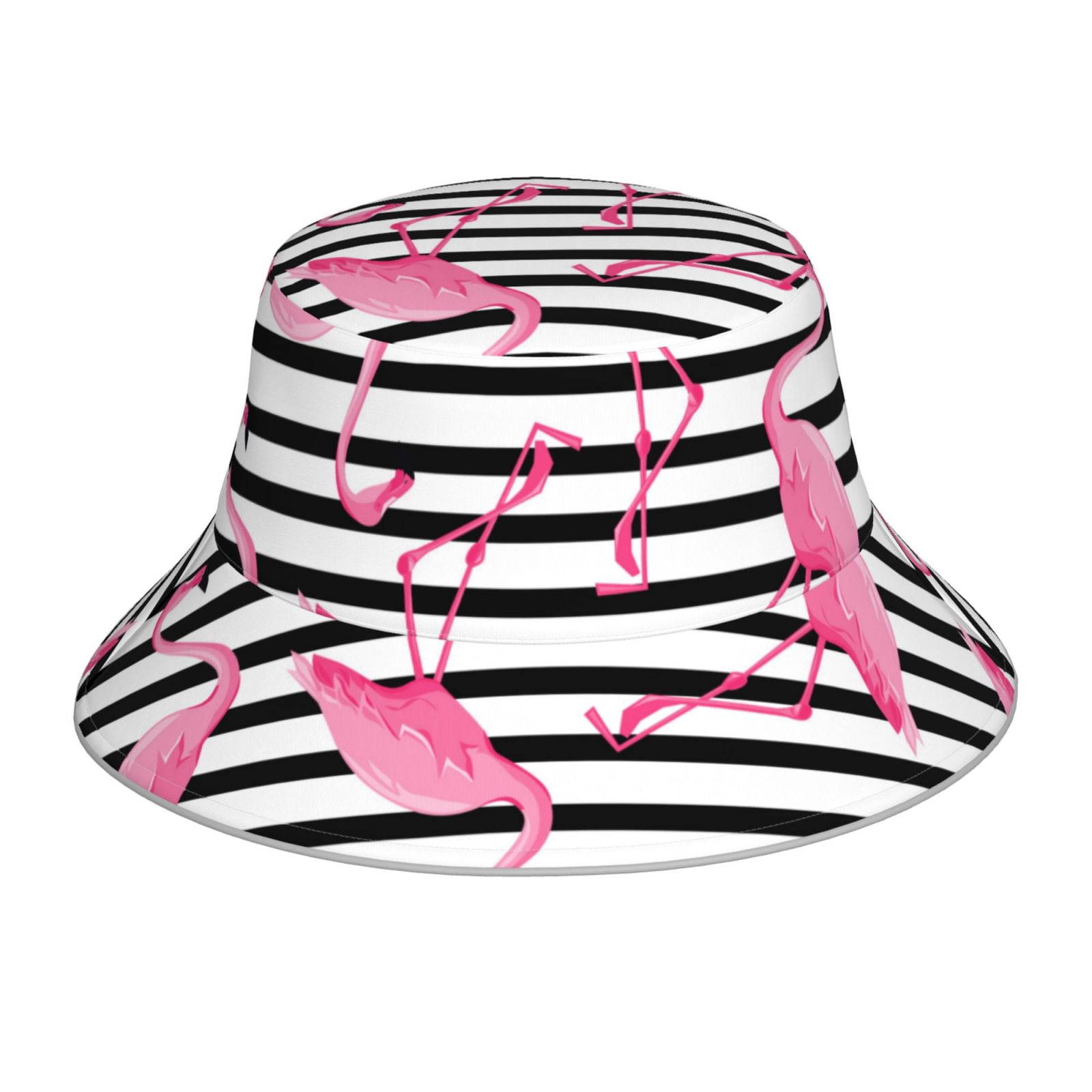 Cauagu Flamingos for Unisex Bucket Hat,Outdoor Summer Beach Fishing Sun ...