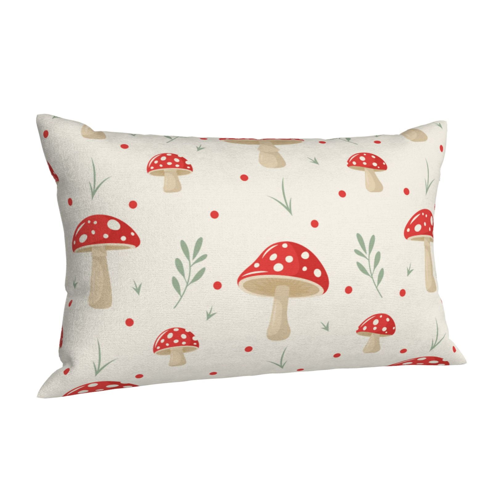 Cauagu Flat Mushrooms Print Pillow Covers with Envelope Closure,1PC ...